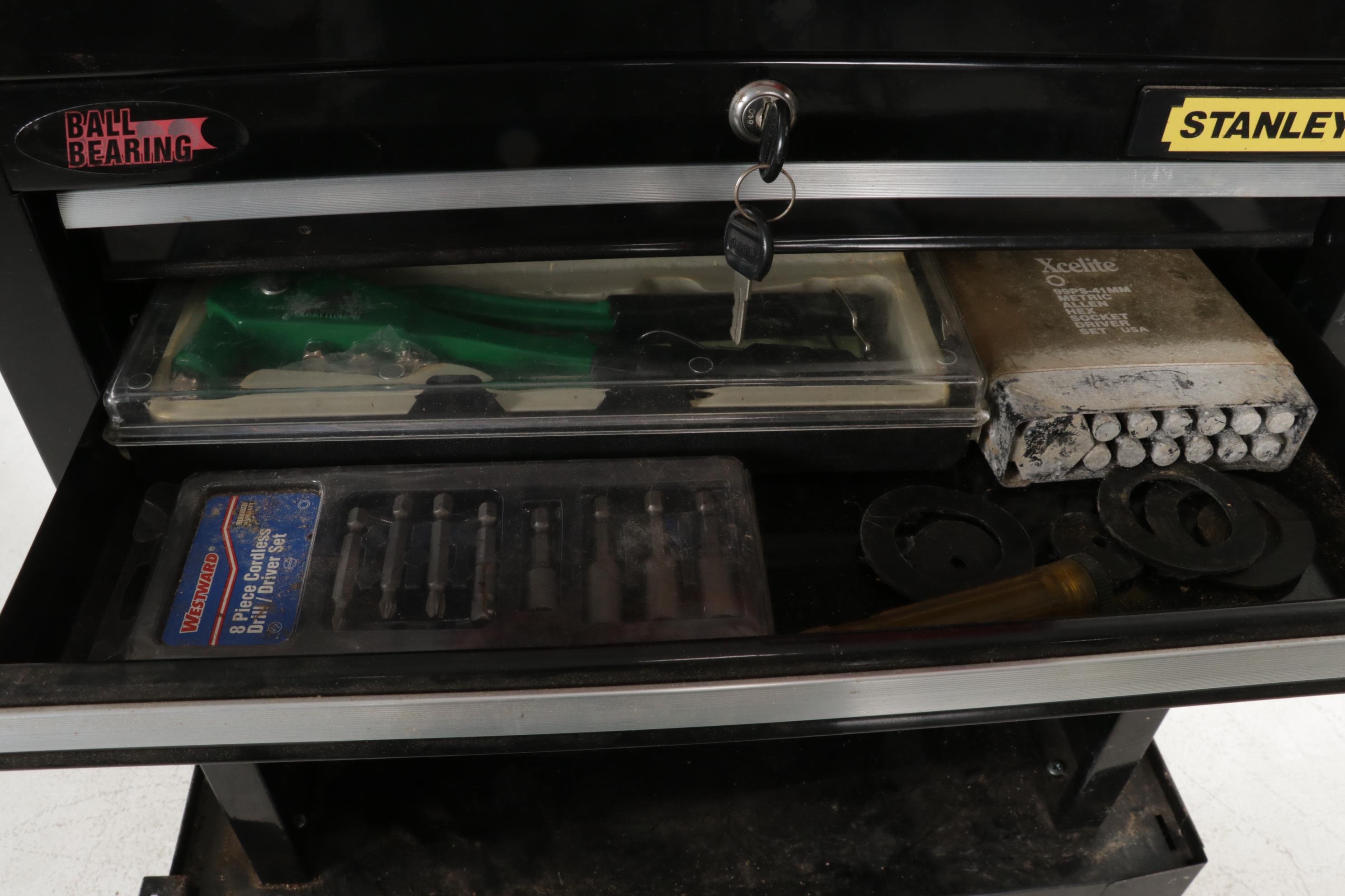 Stanley Two-Stack Tool Chest with Soldering Kit, Multimeter and More ...