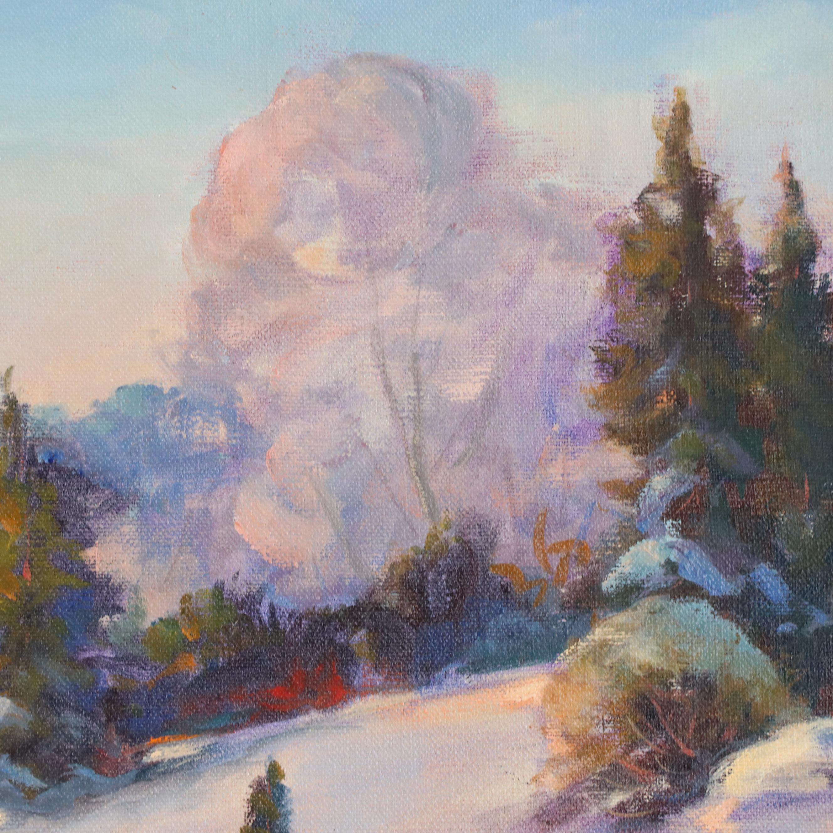 James Gabriel McKeon Winter Landscape Oil Painting | Everything But The ...