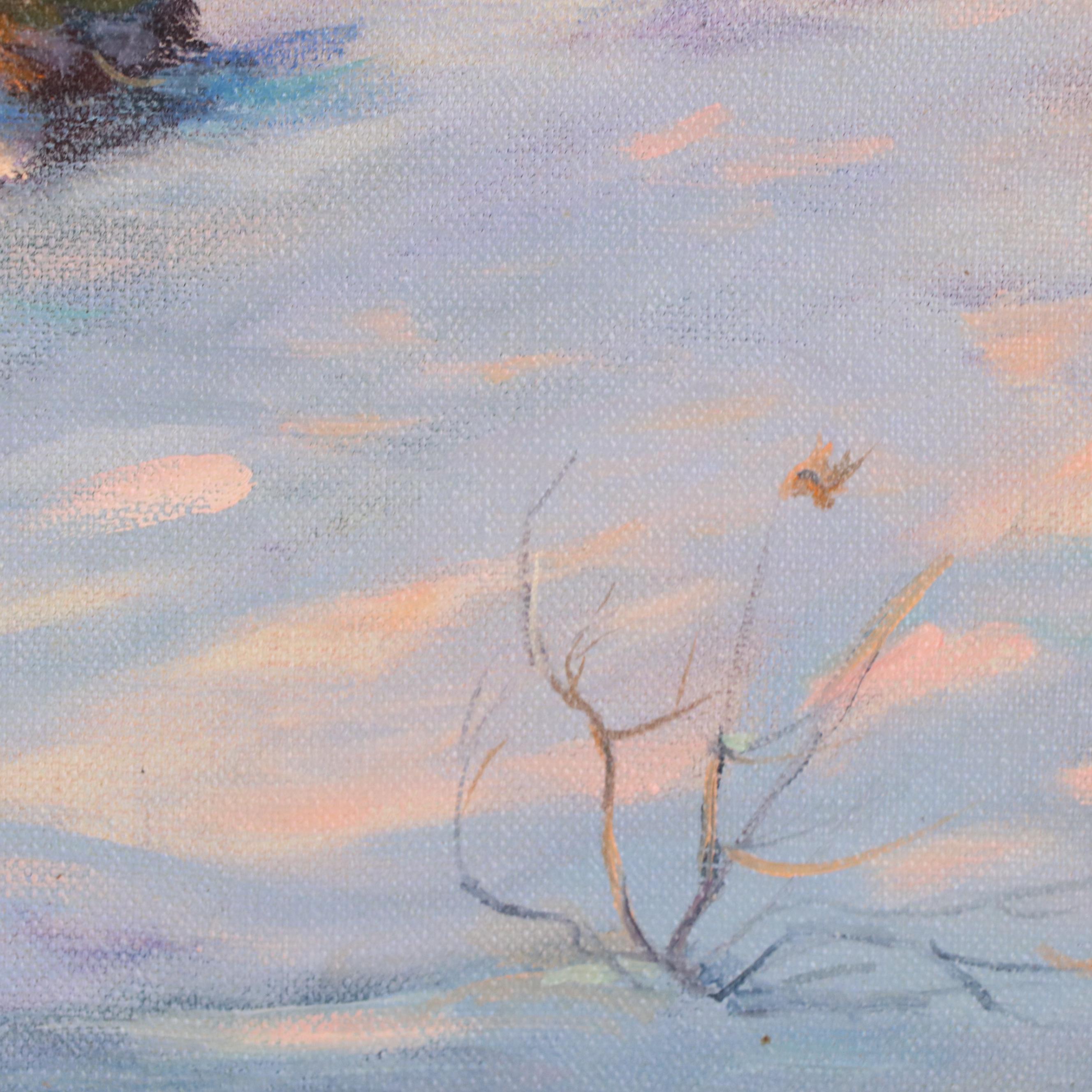 James Gabriel McKeon Winter Landscape Oil Painting | Everything But The ...