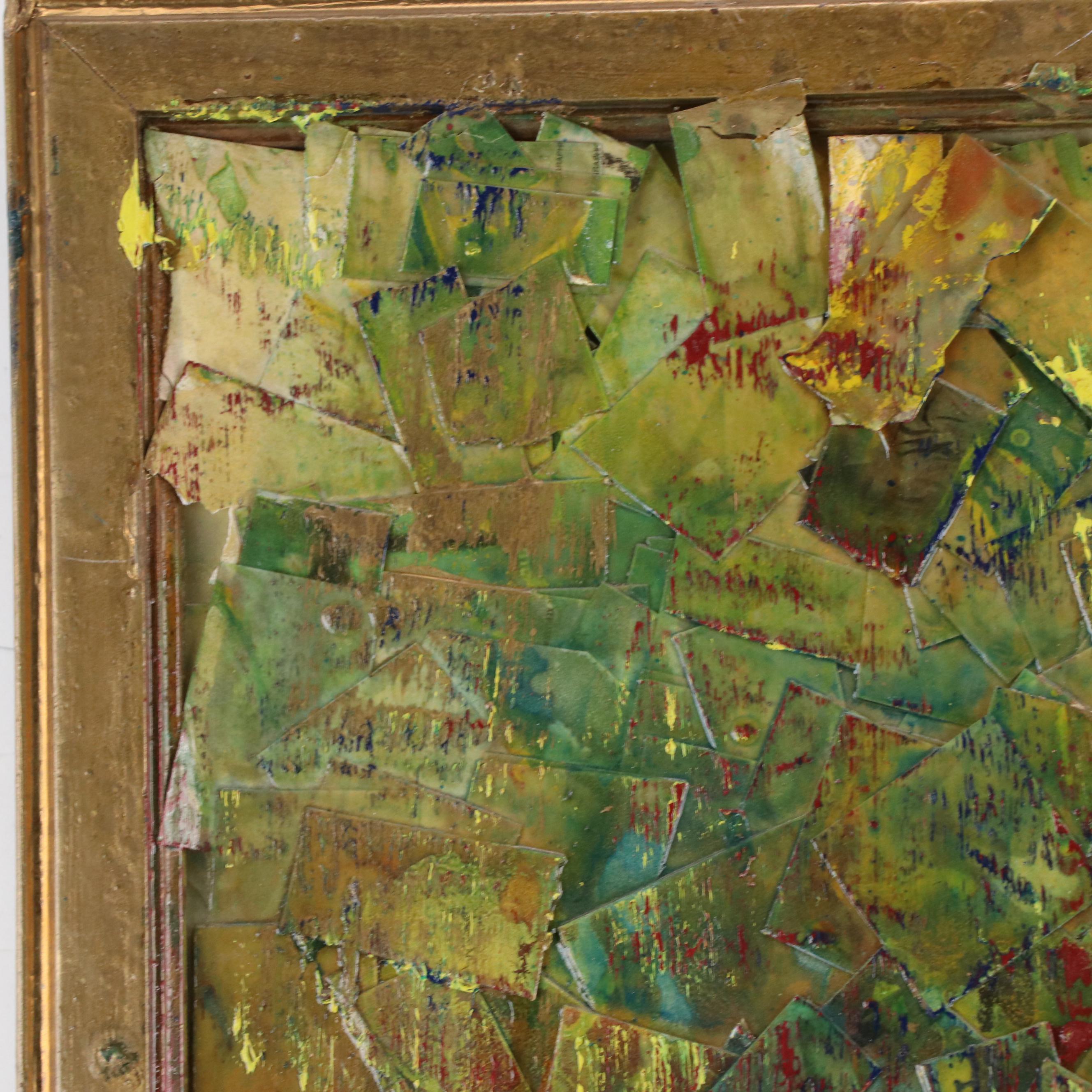 Loring Cornish Abstract Dimensional Mixed Media Painting | EBTH