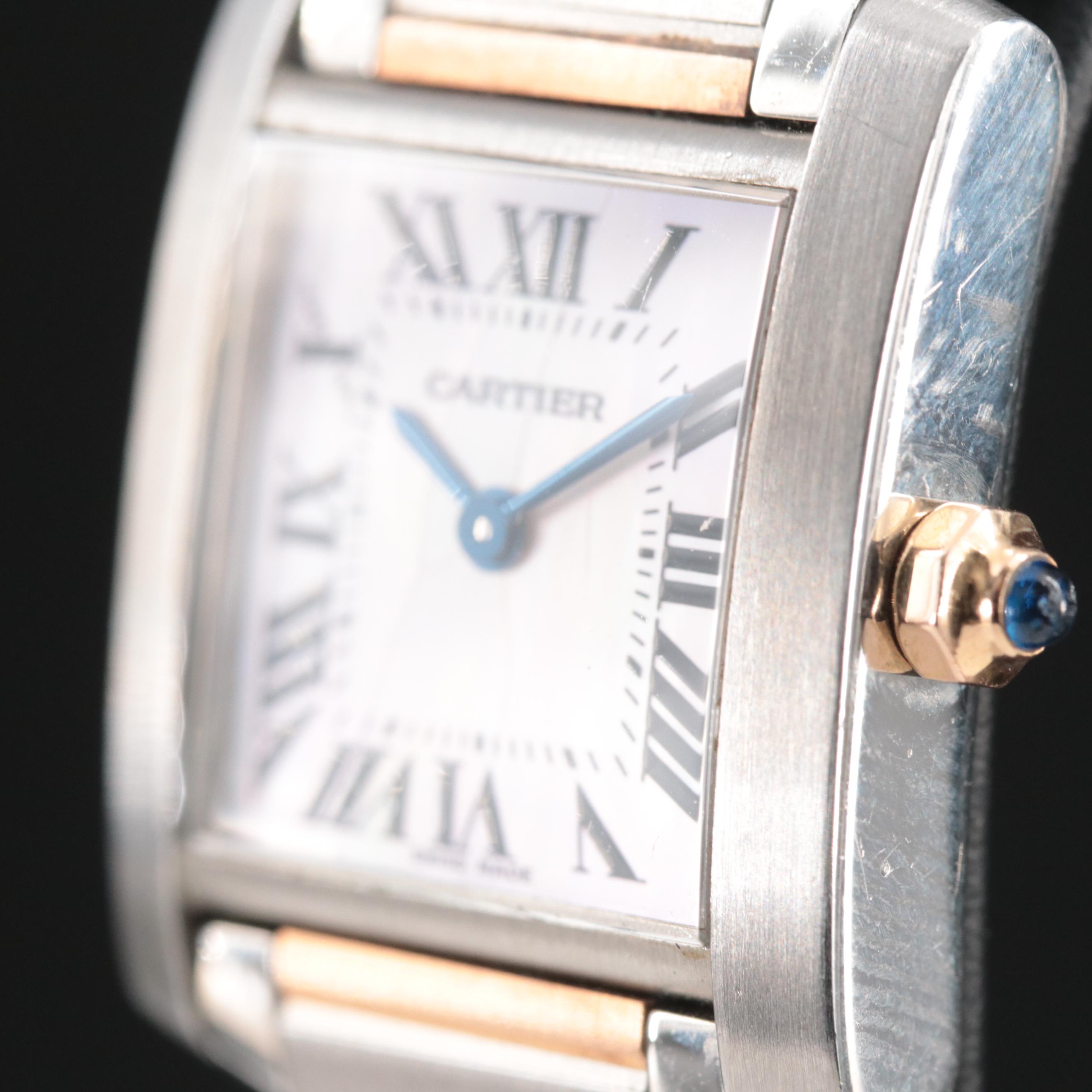 Cartier Tank Francaise Stainless Steel and 18K Watch | EBTH