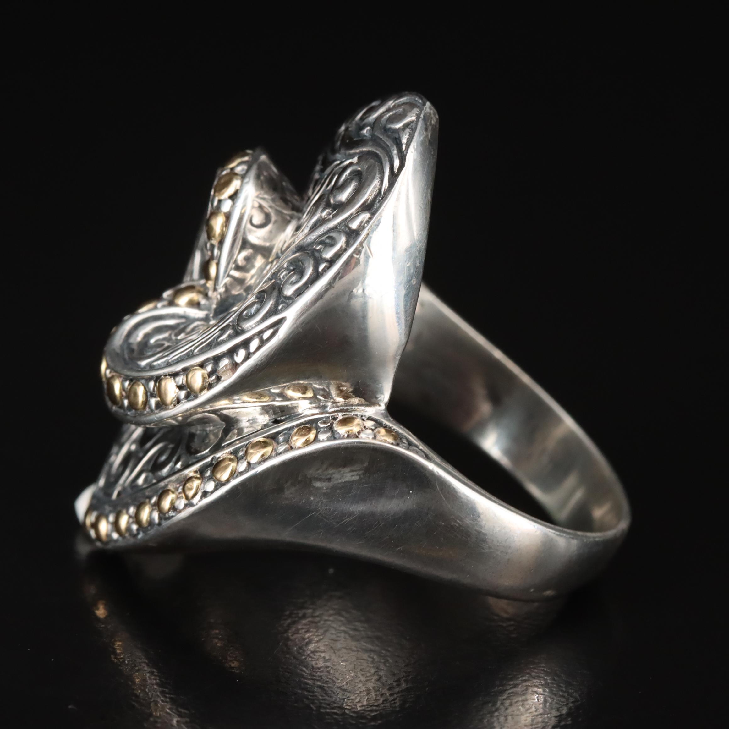 Samuel Benham Sterling Ring with 18K Accents | Everything But The House