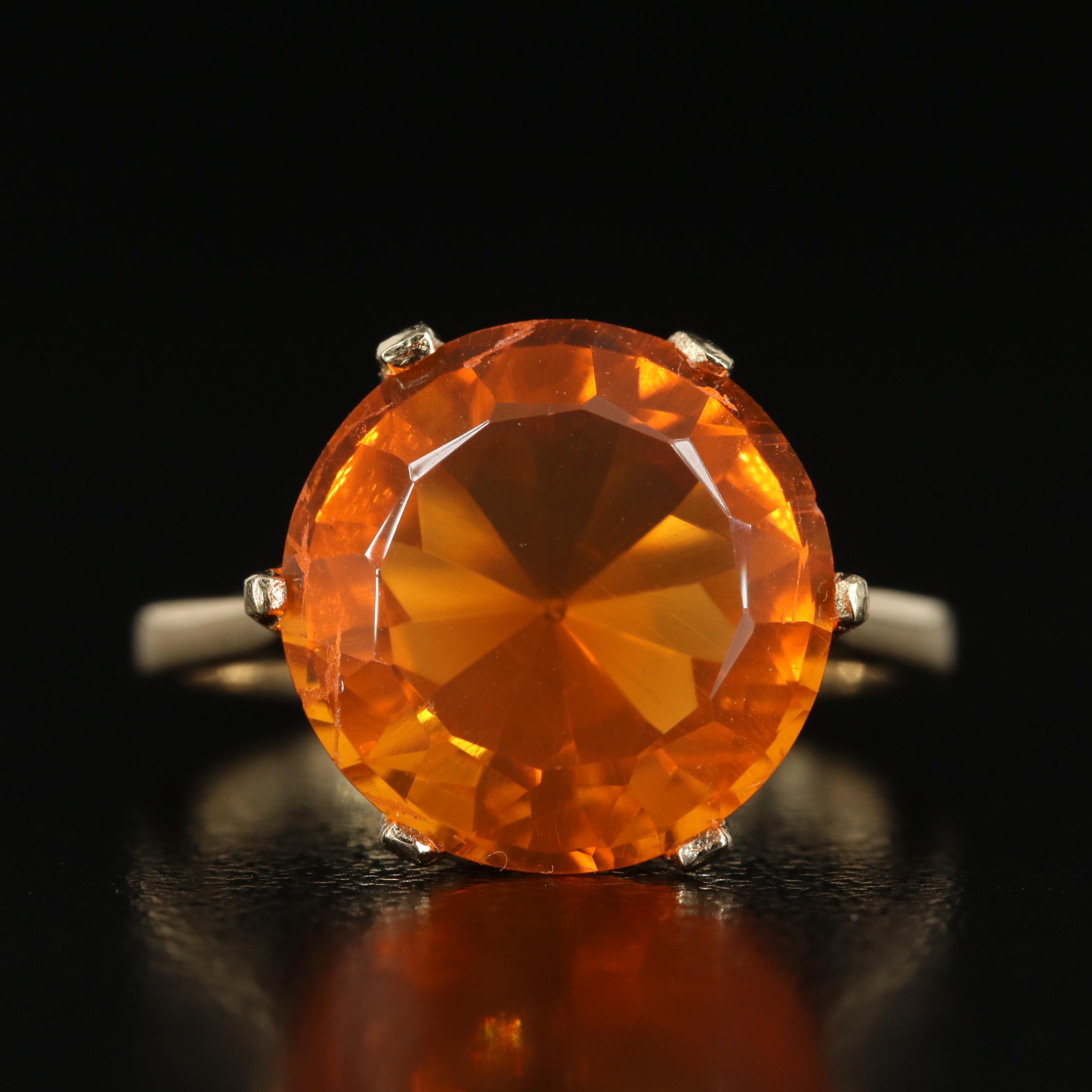 14K Fire Opal Ring | EBTH