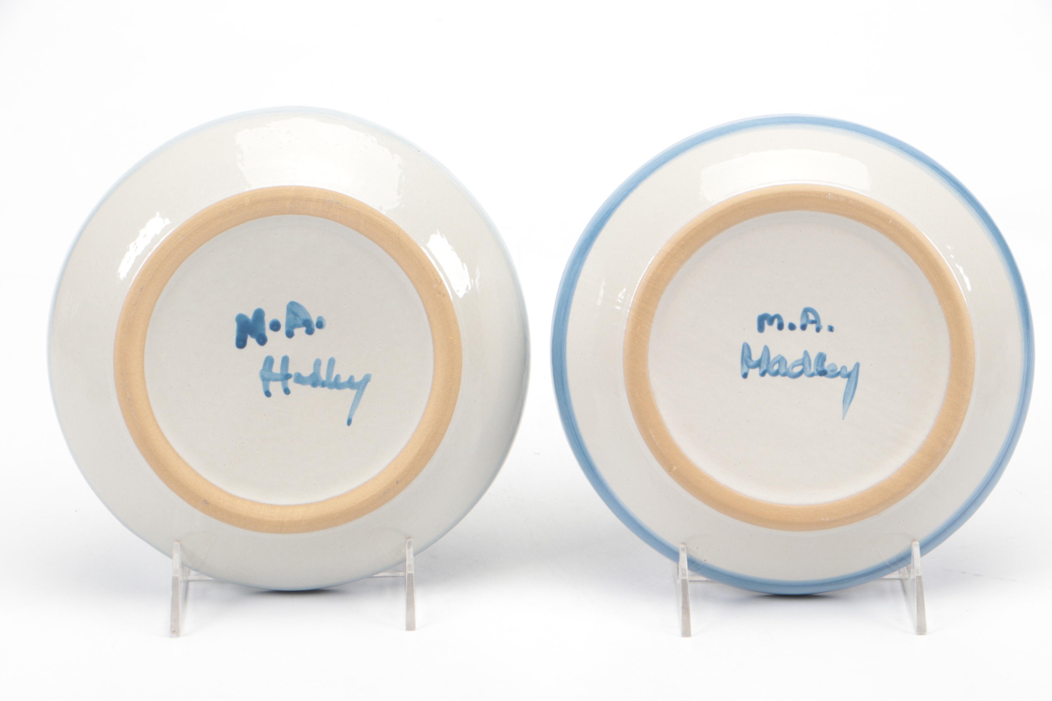 M.A. Hadley Studio Art Pottery "Country Scene" and More Stoneware ...