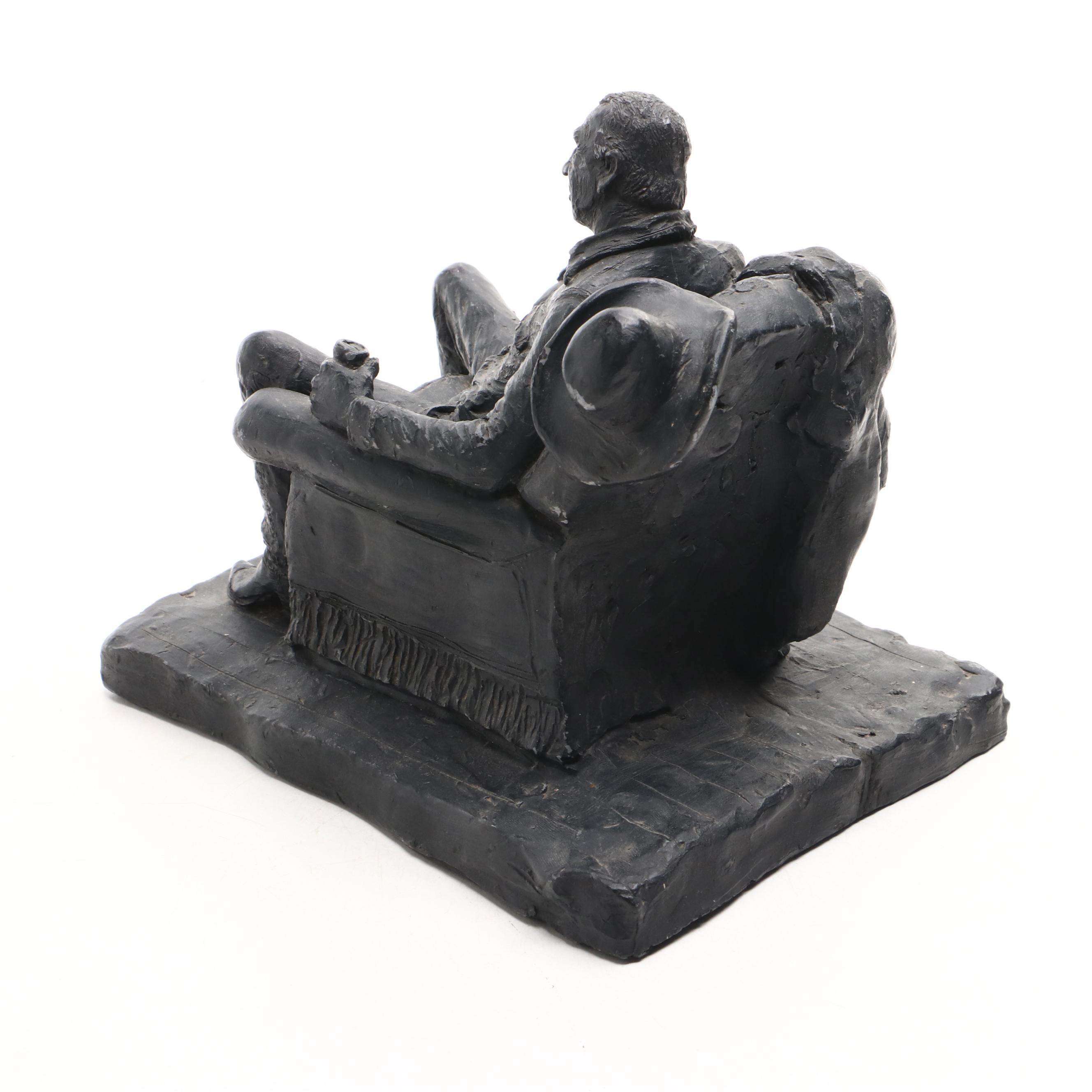 Michael Garman Sculpture "Chairman On The Range," 1973 | EBTH