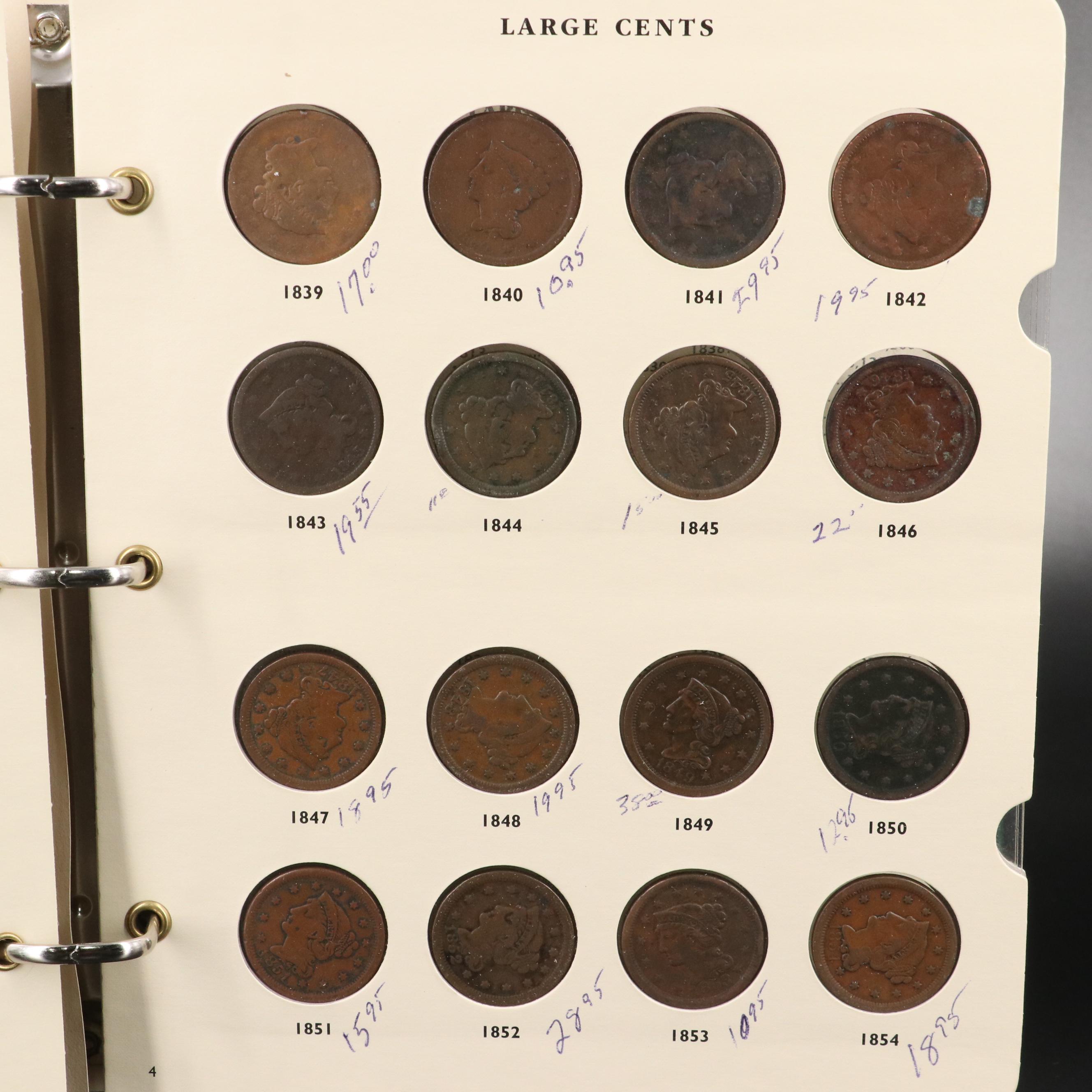 Collection of United States Large Cents Complete From 1806-1857 | EBTH