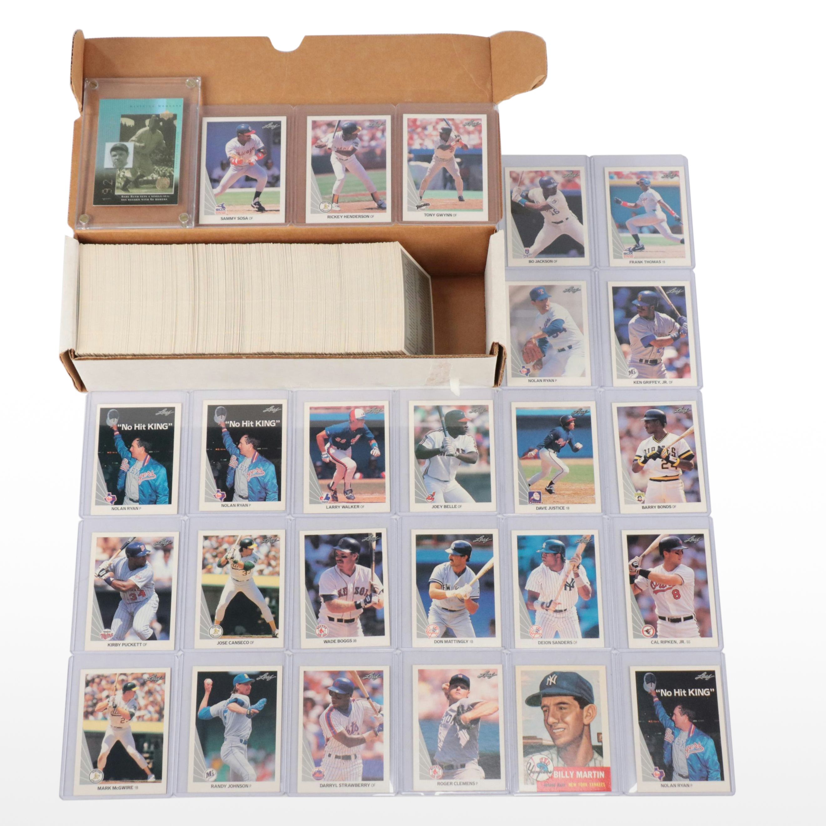1990 Leaf Baseball Card Set Featuring Ken Griffey Jr., Frank Thomas ...