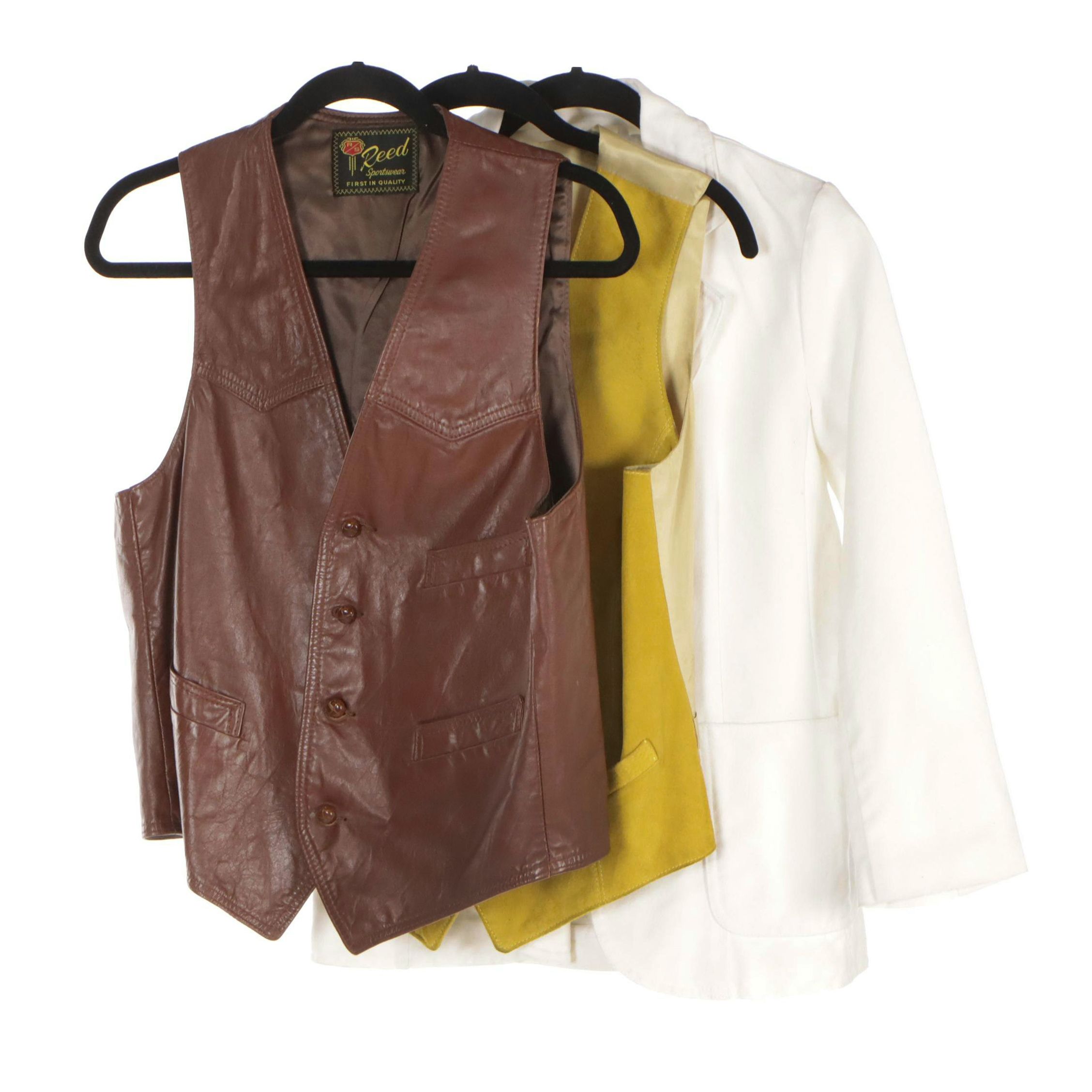 Men's Reed Vest & Woman's Kenar Studio Vest with America Retro Boy's ...
