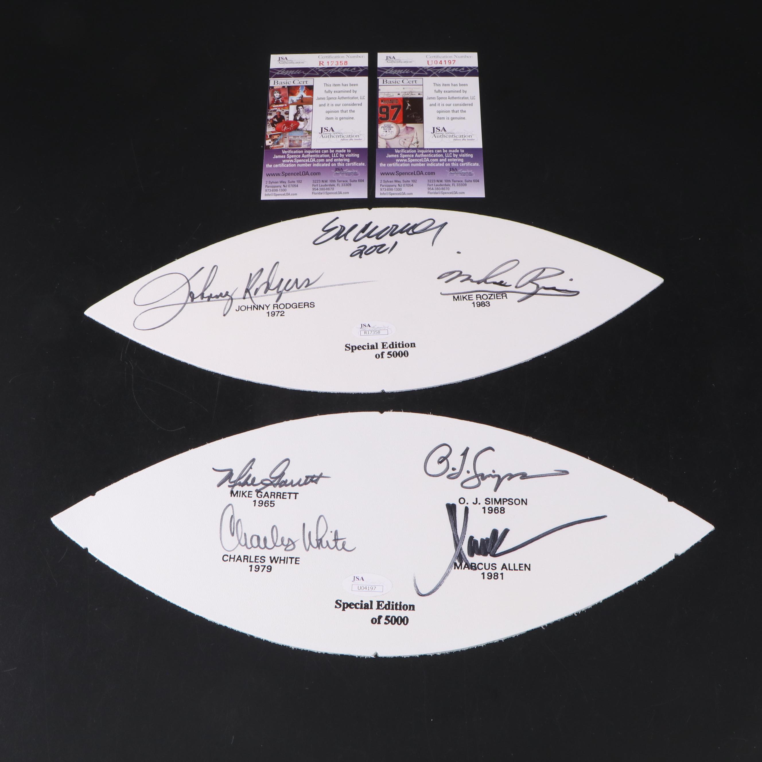 O. J. Simpson, Marcus Allen, and More Signed Heisman Winner Football ...