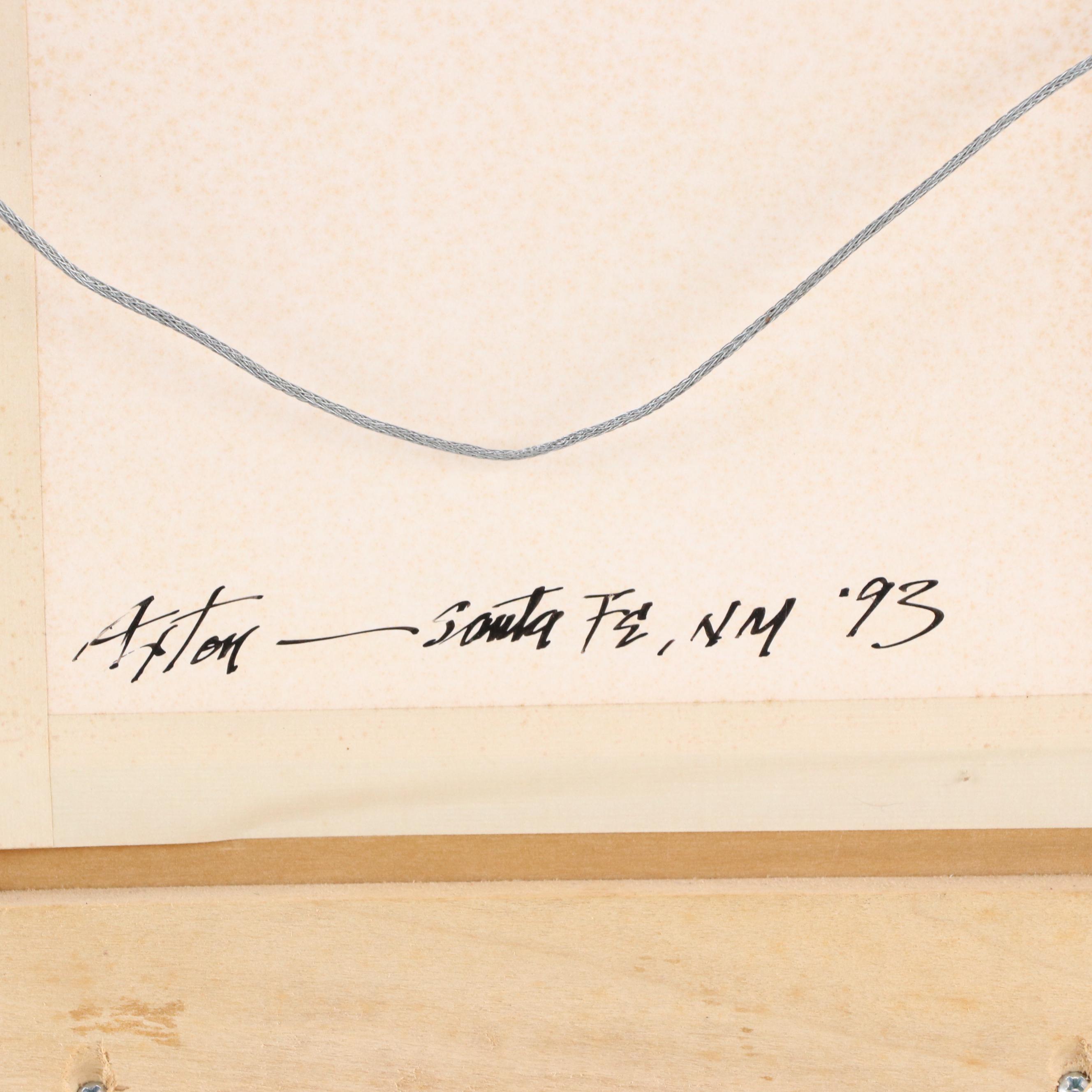 John Axton Oil Painting of Interior Scene "Winter Light," 1993 ...