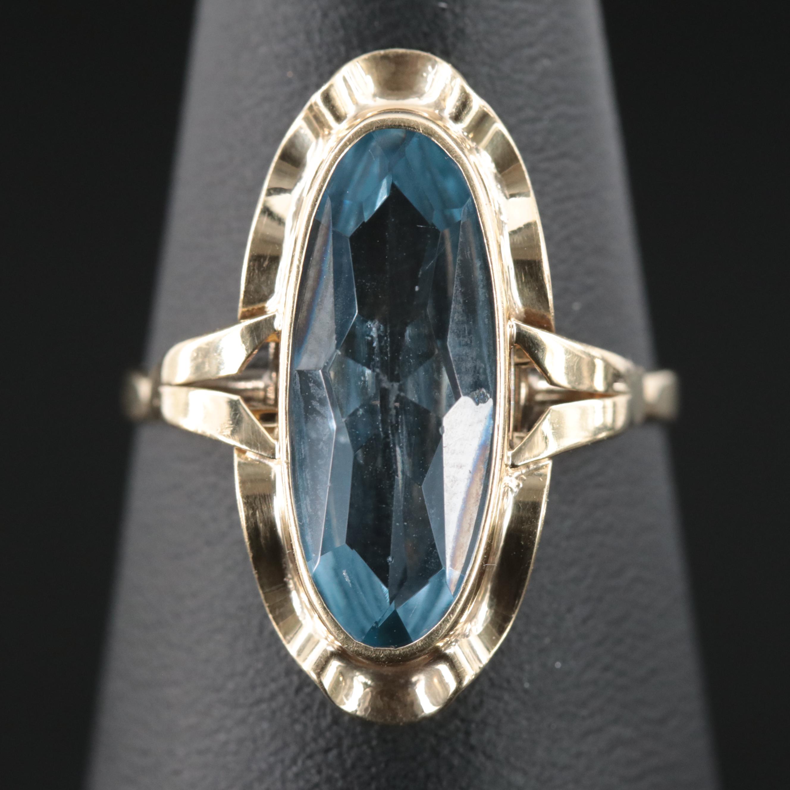 14K Spinel Fluted Ring | Everything But The House