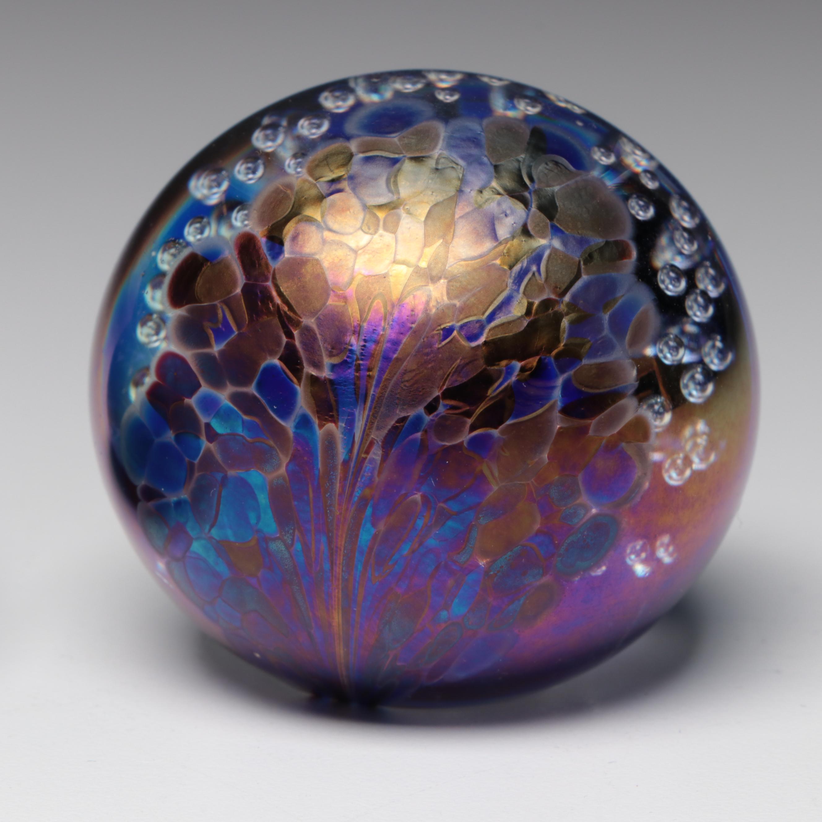 Robert Held and Other Iridescent Blown Glass Paperweights | Everything ...