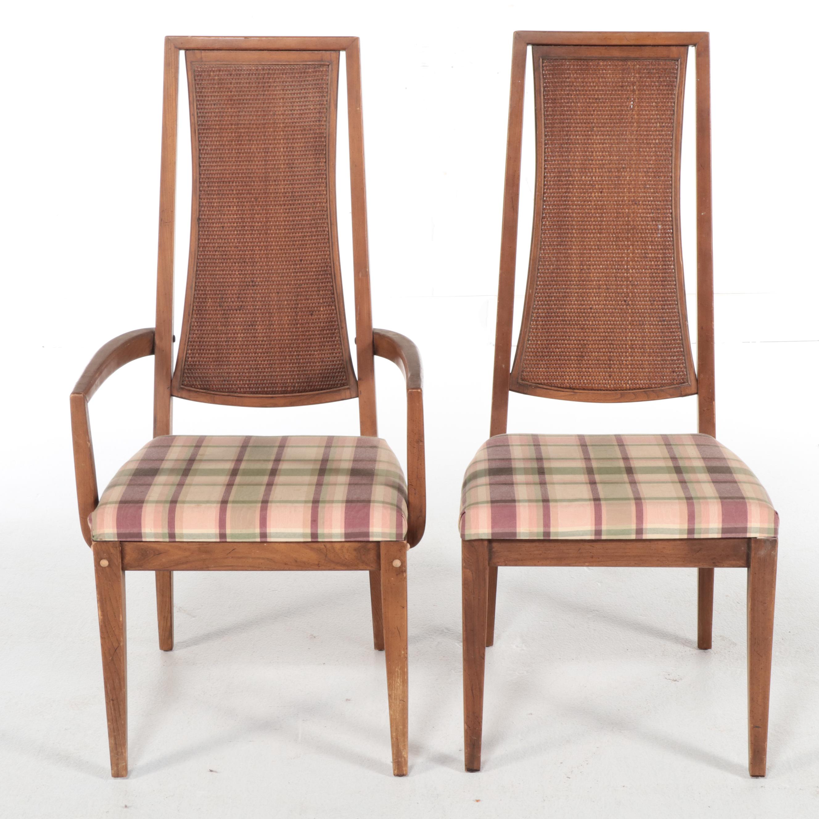 Basic Witz Danish Modern Teak and Tile Drop-Leaf Dining Table with Six ...