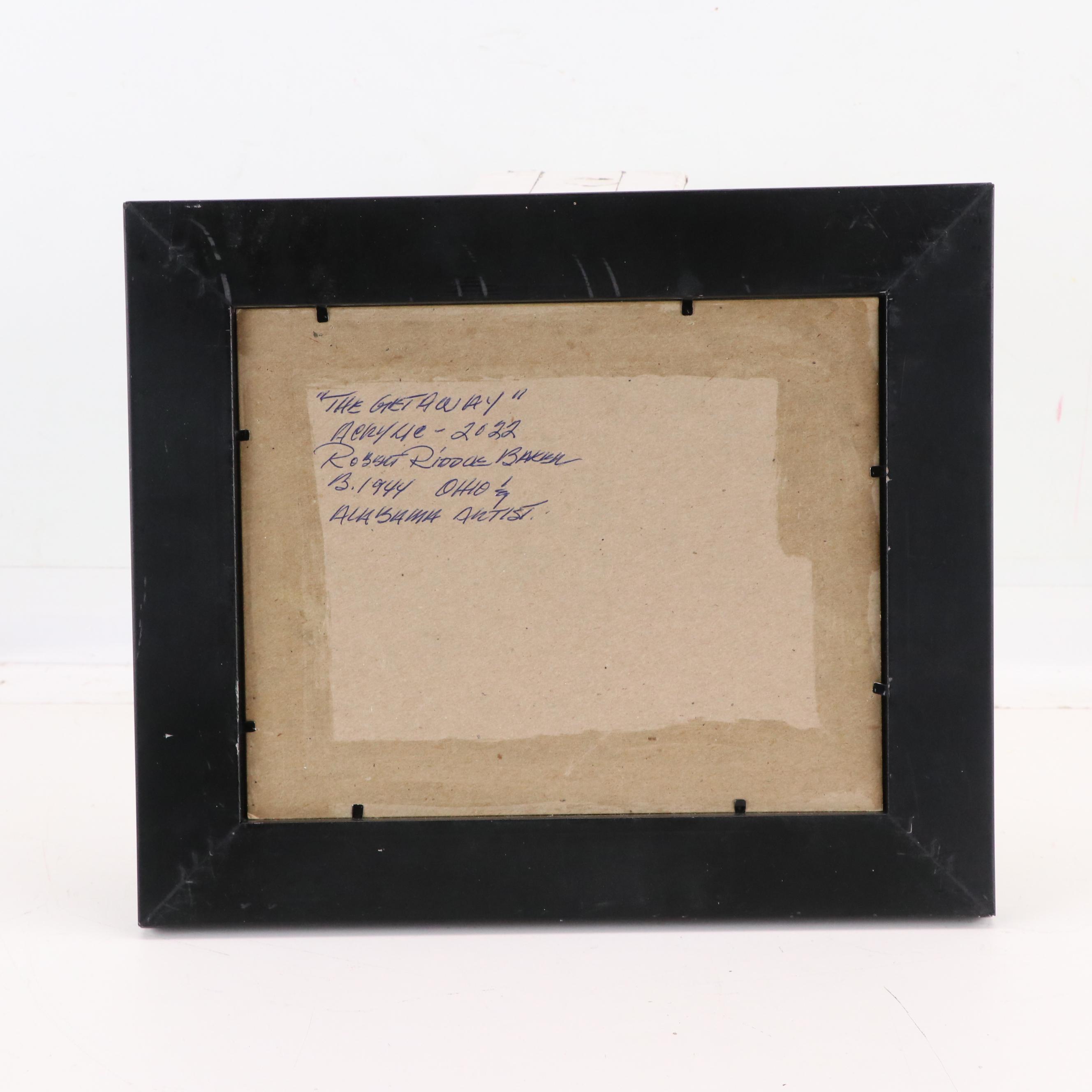 Robert Riddle Baker Acrylic Painting "The Getaway," 2022 | Everything ...