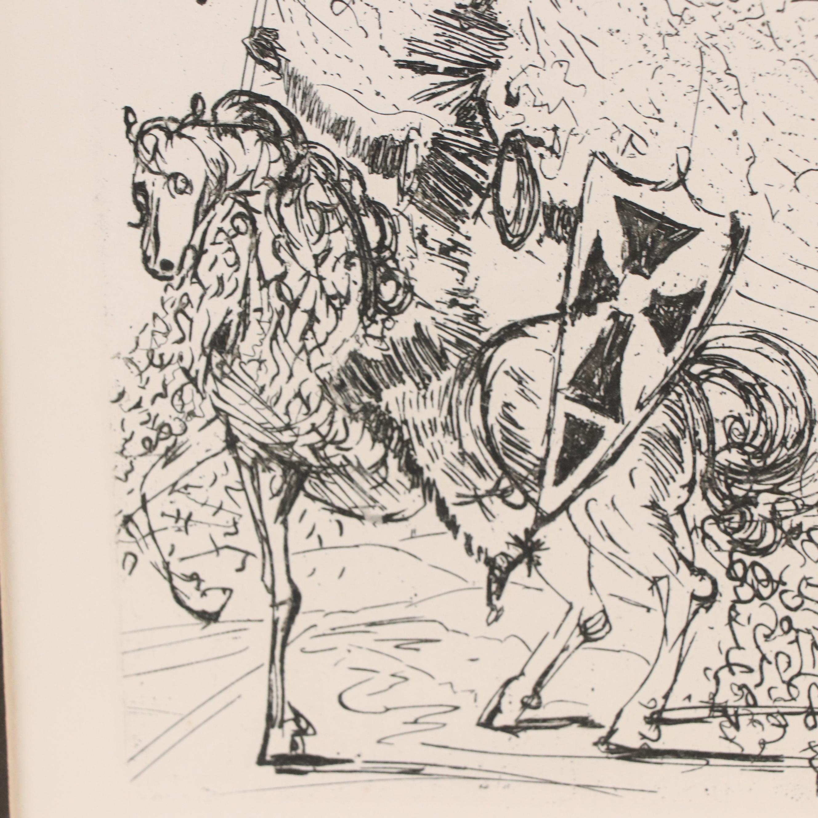 Salvador Dalí Restrike Etching "El Cid" | EBTH