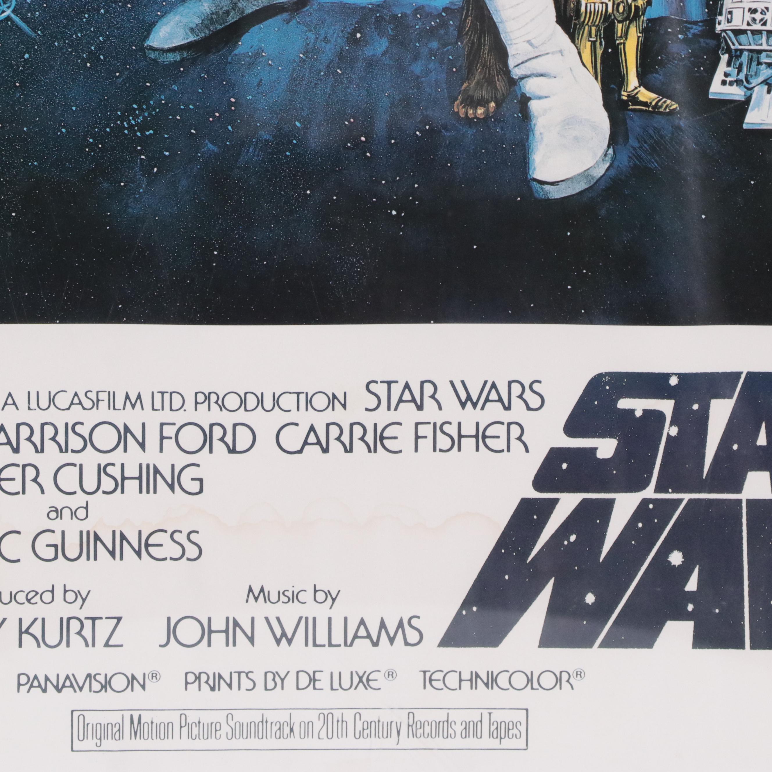 Star Wars Episode IV Offset Reproduction Poster "A New Hope," 1990s | EBTH