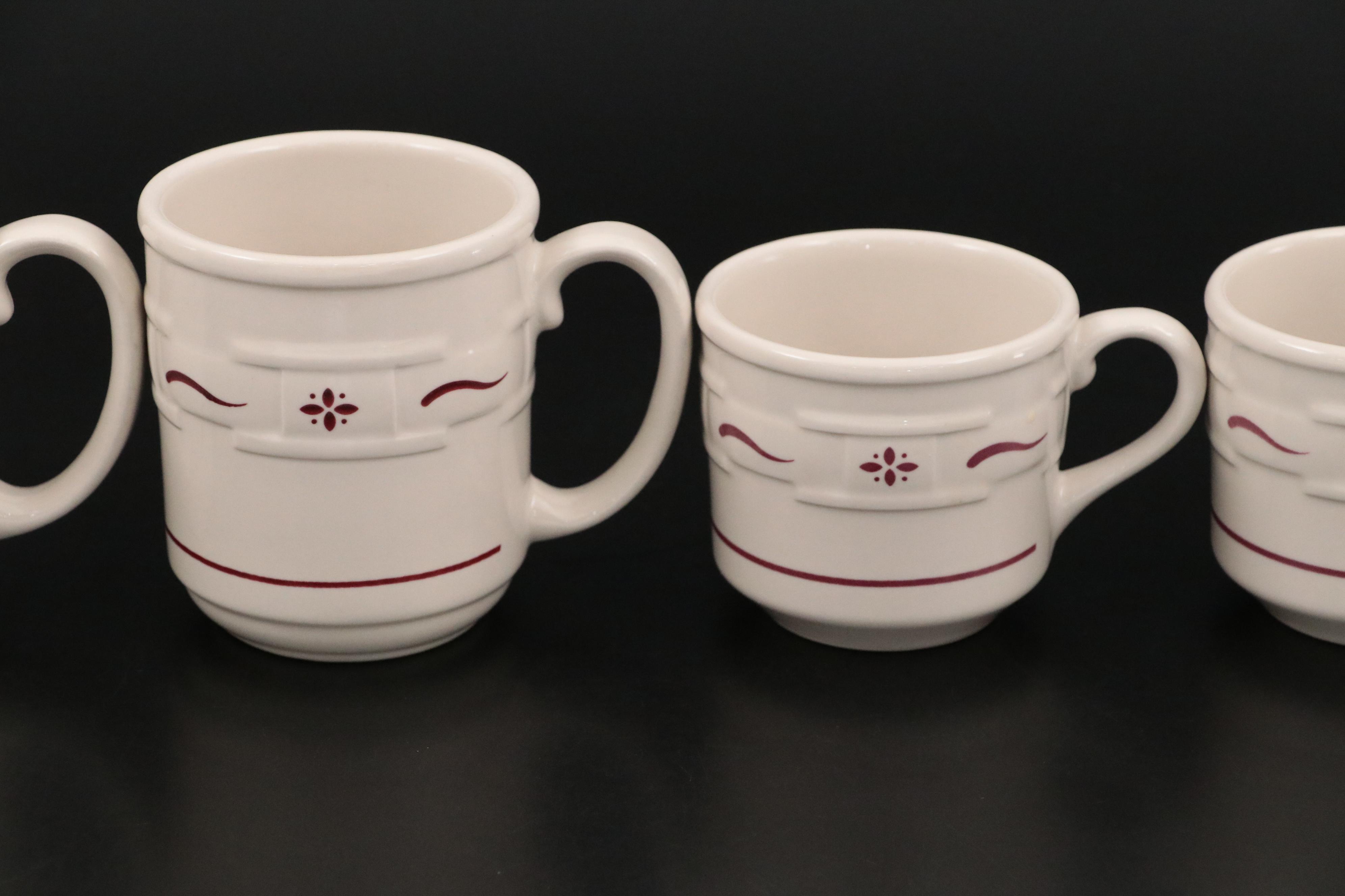 Longaberger "Woven Traditions Red" Ceramic Dinnerware, 1990-2010 | EBTH