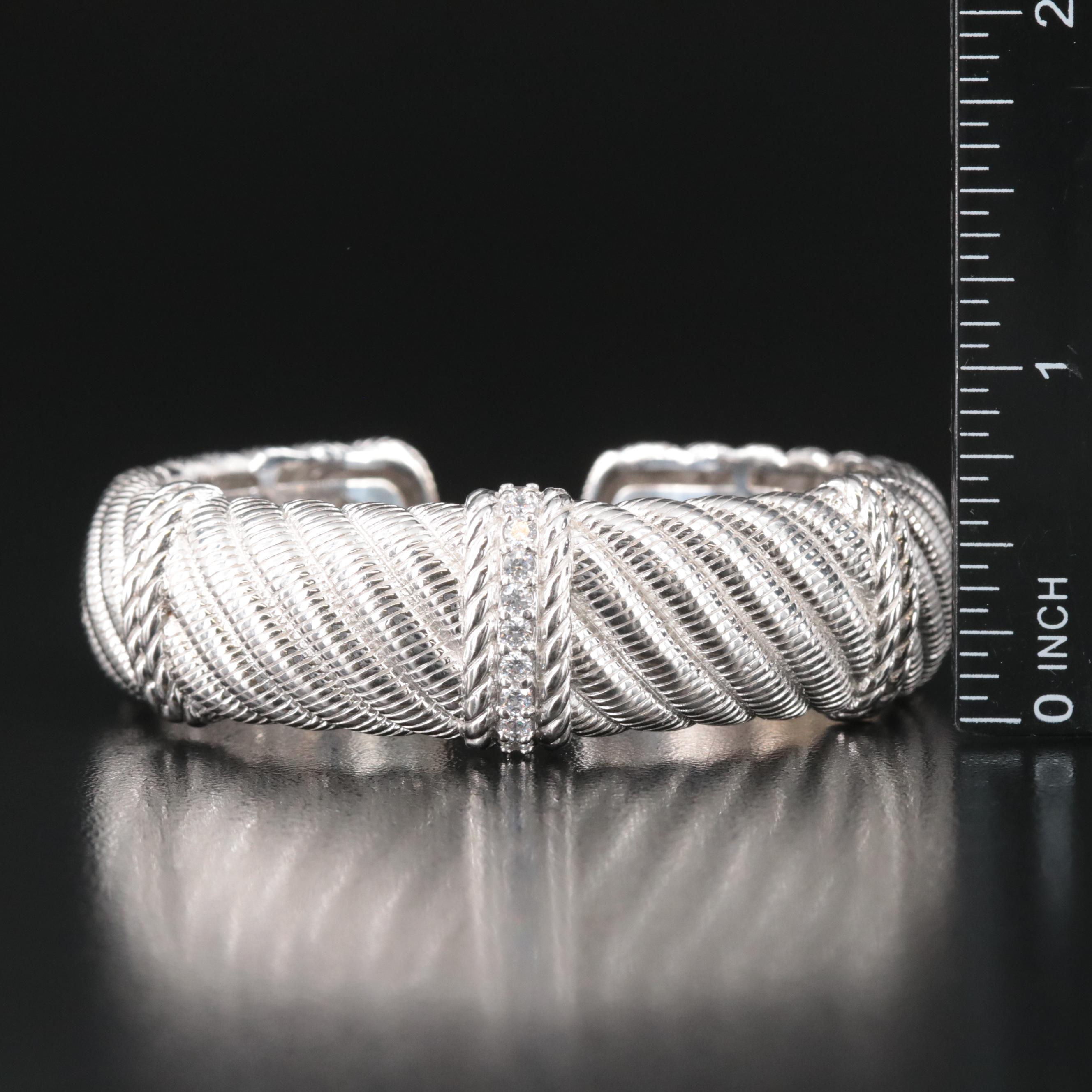 Judith Ripka Sterling Cubic Zirconia Cuff | EBTH