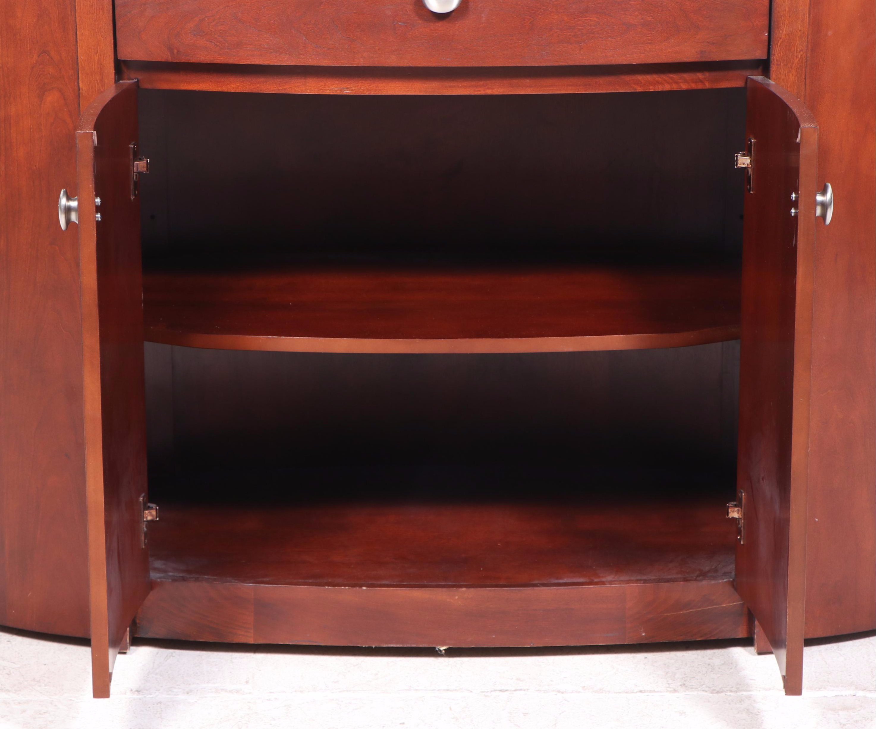 Modern Granite-Top Cherrywood Sideboard | EBTH