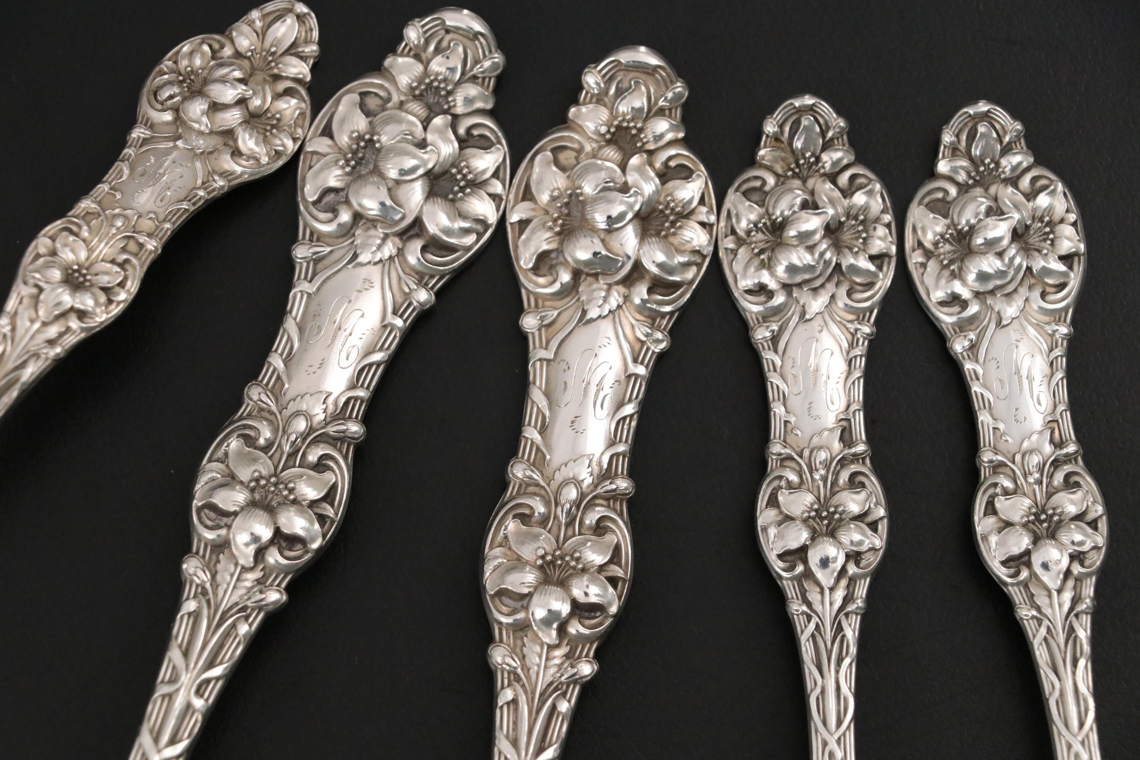 Alvin Mfg. Co. "Orange Blossom" Sterling Silver Serving Utensils | EBTH