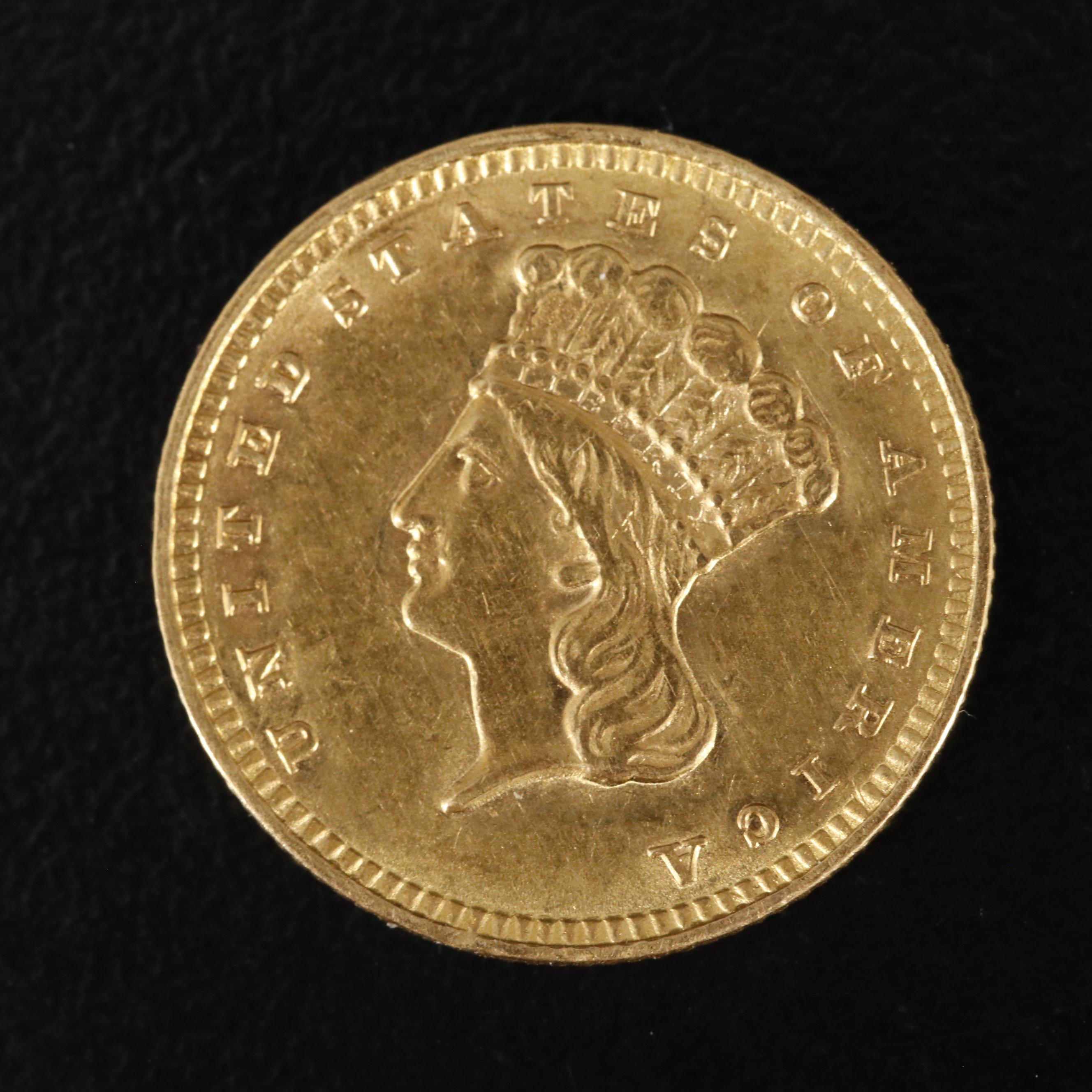 1856 Type III Indian Head Princess $1 Gold Coin | Everything But The House
