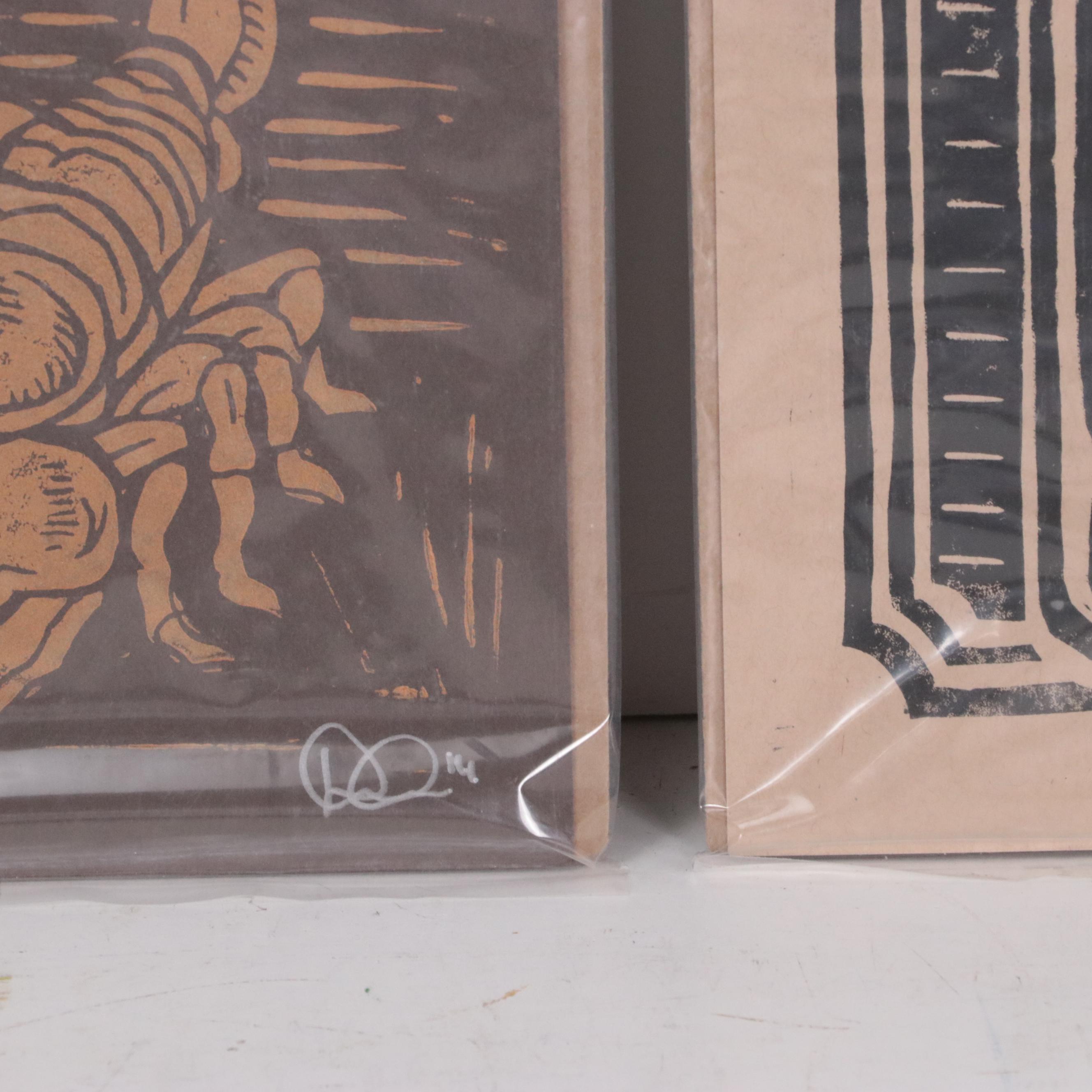 Derrick Castle Relief Prints Including "Tequila," 2014 | EBTH