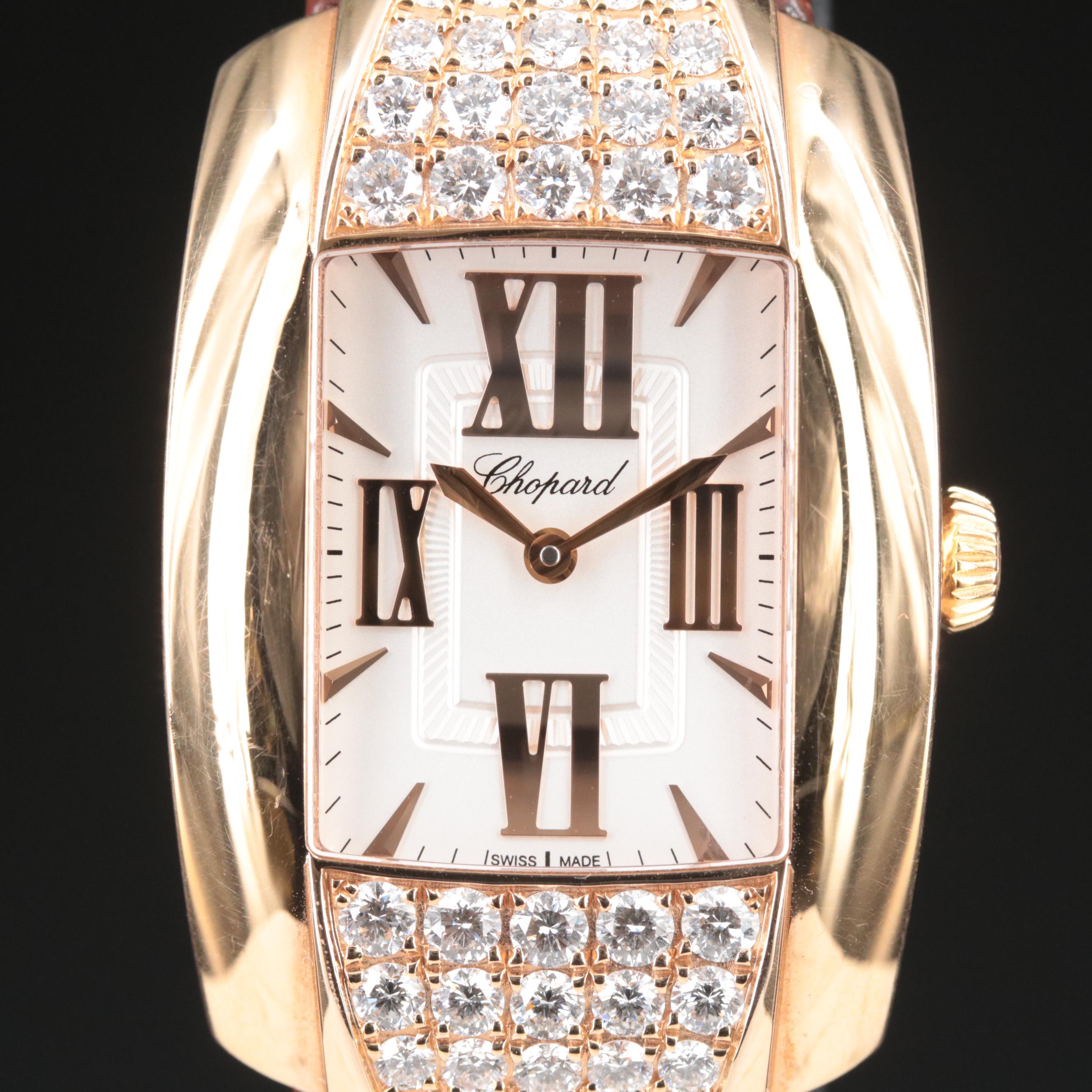 Chopard La Strada 2.00 CTW Diamond Bezel 18K Gold Wristwatch | EBTH