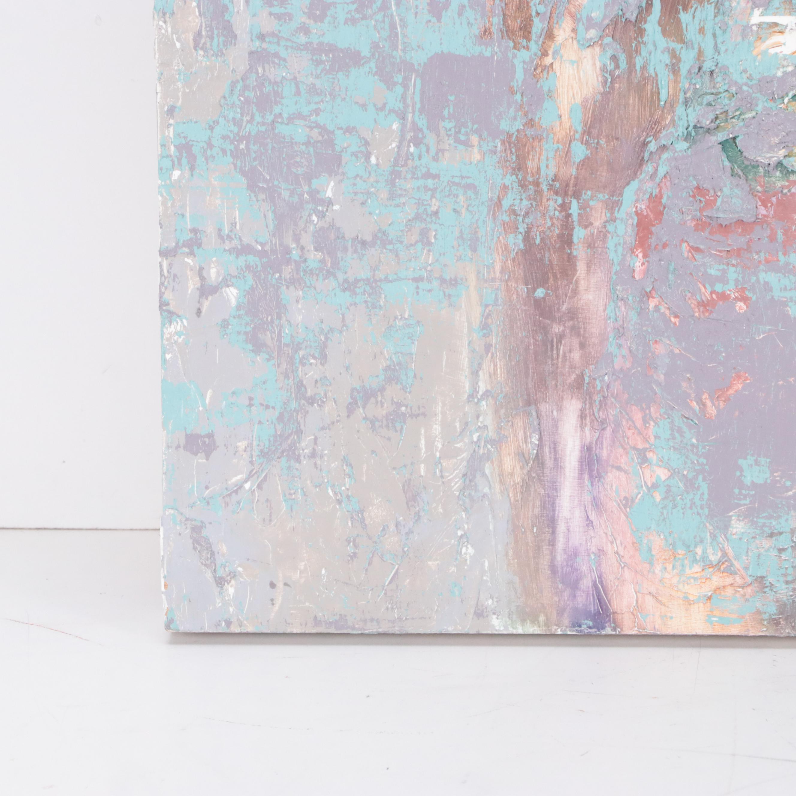 Jason Slowik Abstract Figural Oil Painting "Standing Still," 2004 | EBTH