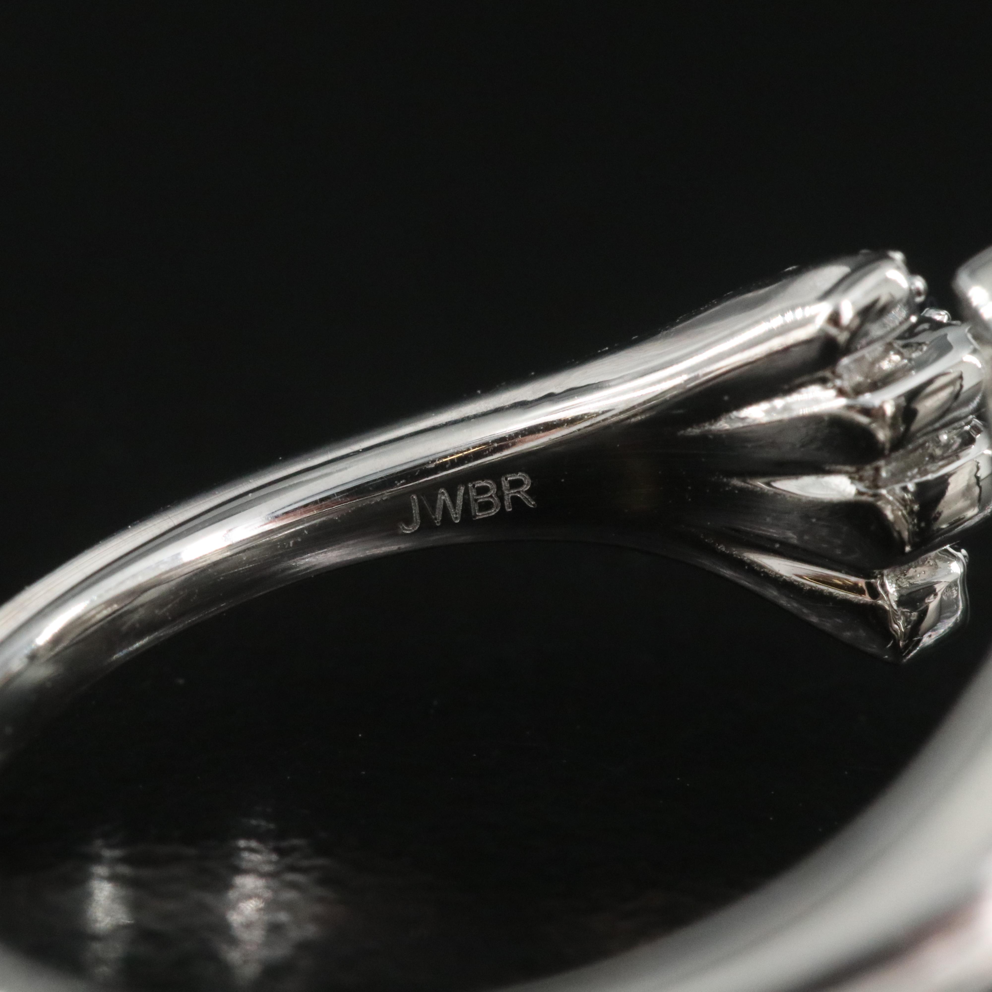 Sterling Diamond Owl Open Top Ring | Everything But The House