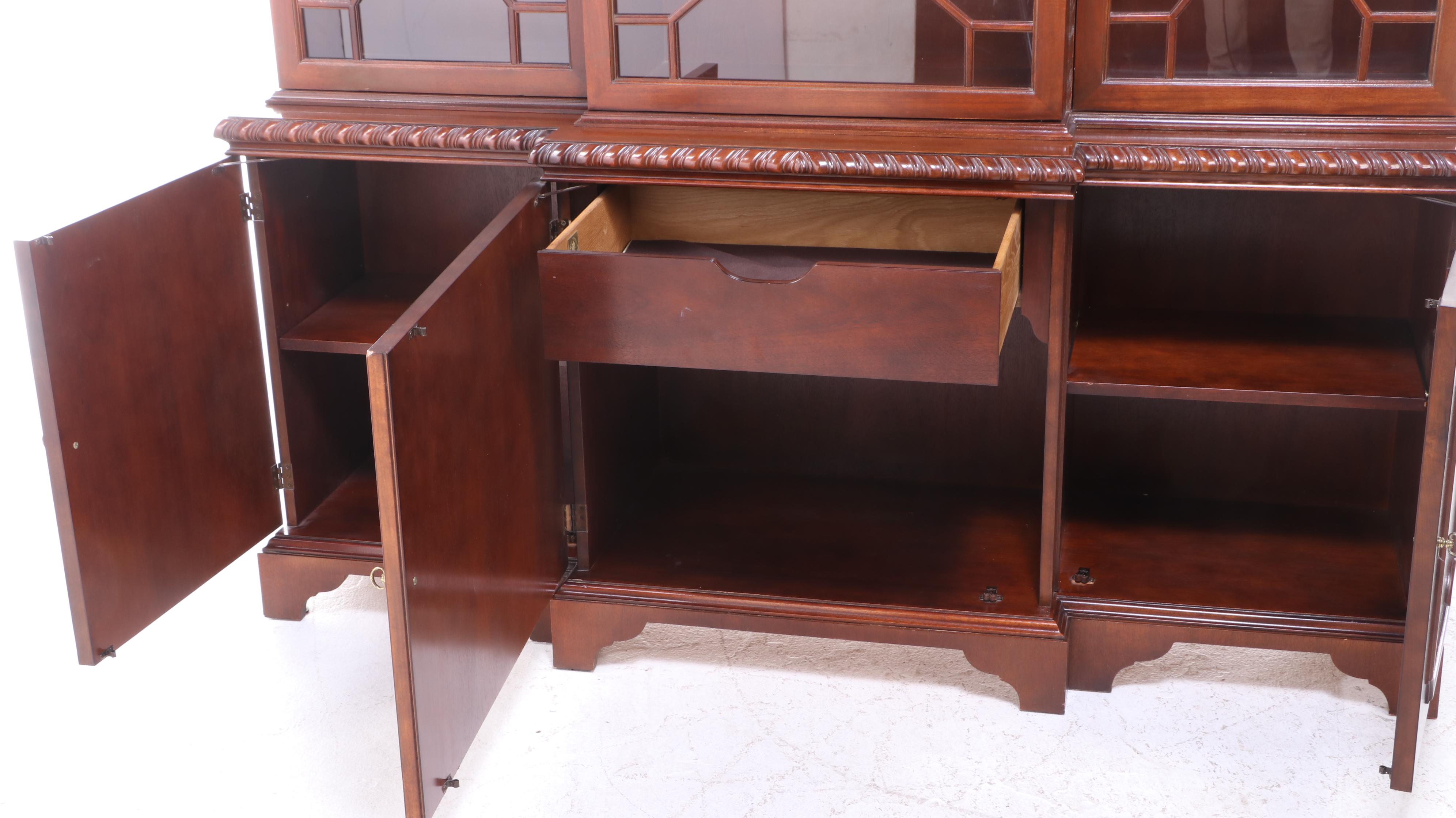 Baker Furniture Historic Charleston Adaptation Mahogany China Cabinet ...