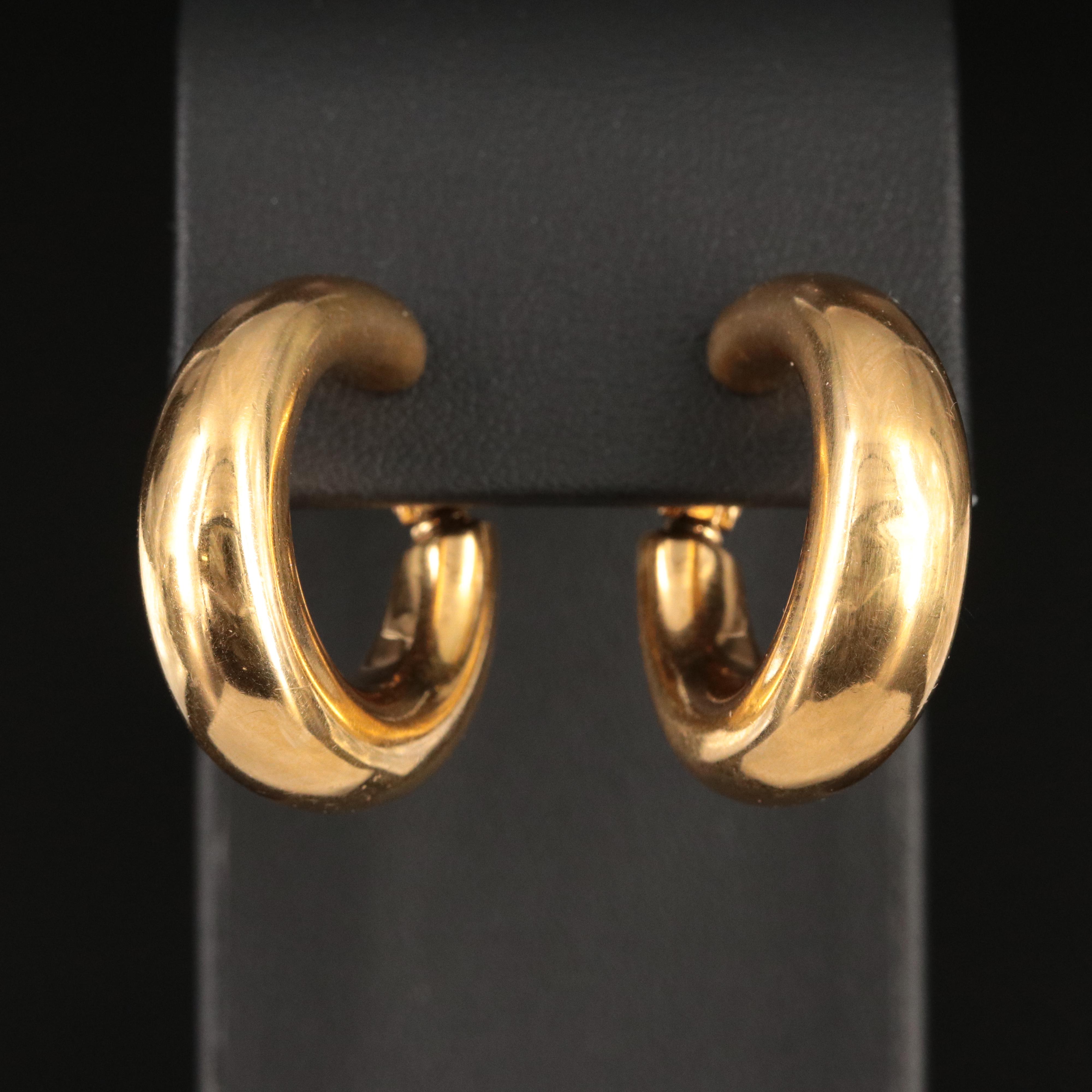 Chaumet 18K Hoop Earrings | EBTH