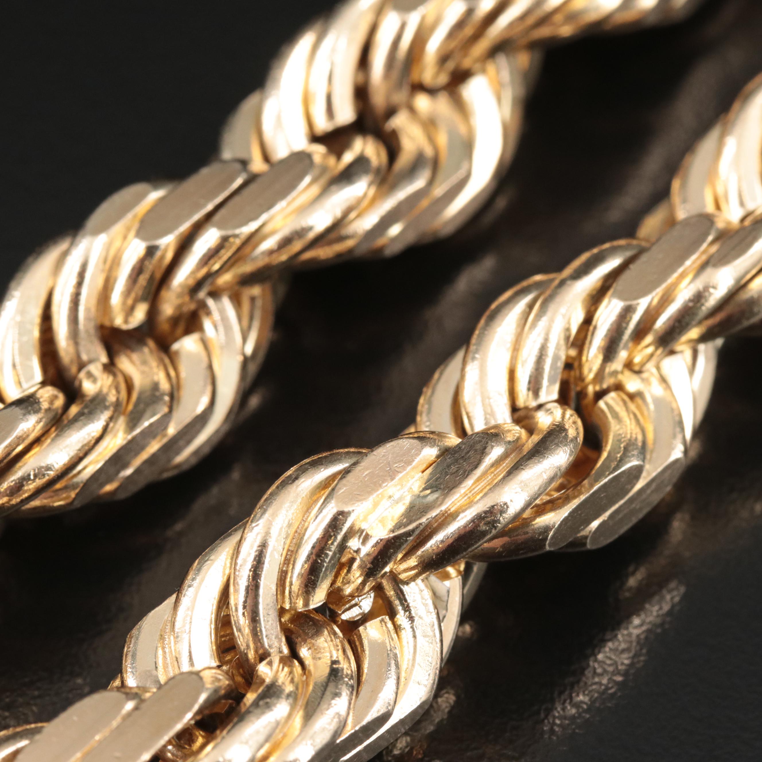 10K Rope Chain Necklace | Everything But The House