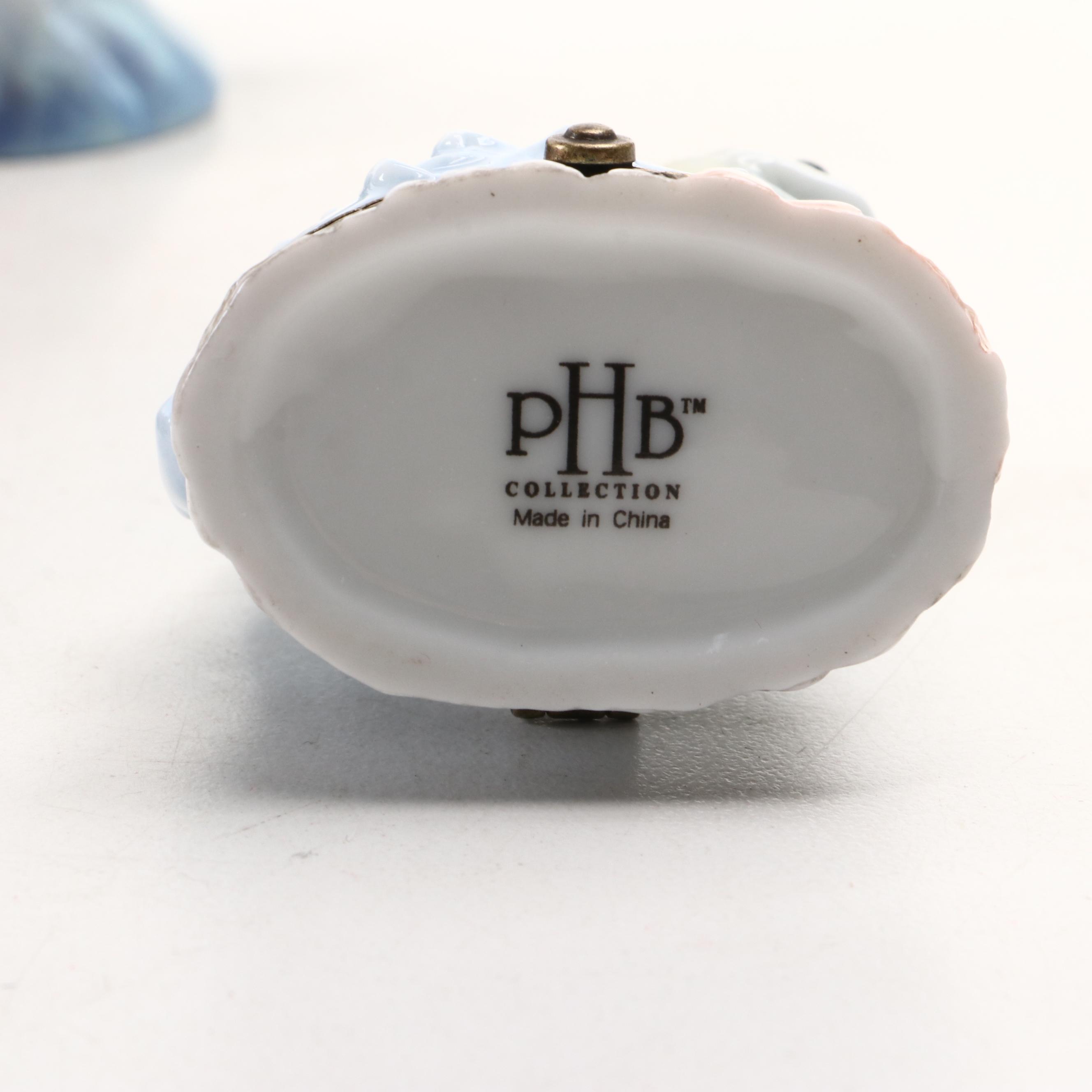 Aquatic Themed Limoges Style Porcelain Hinged Boxes | EBTH