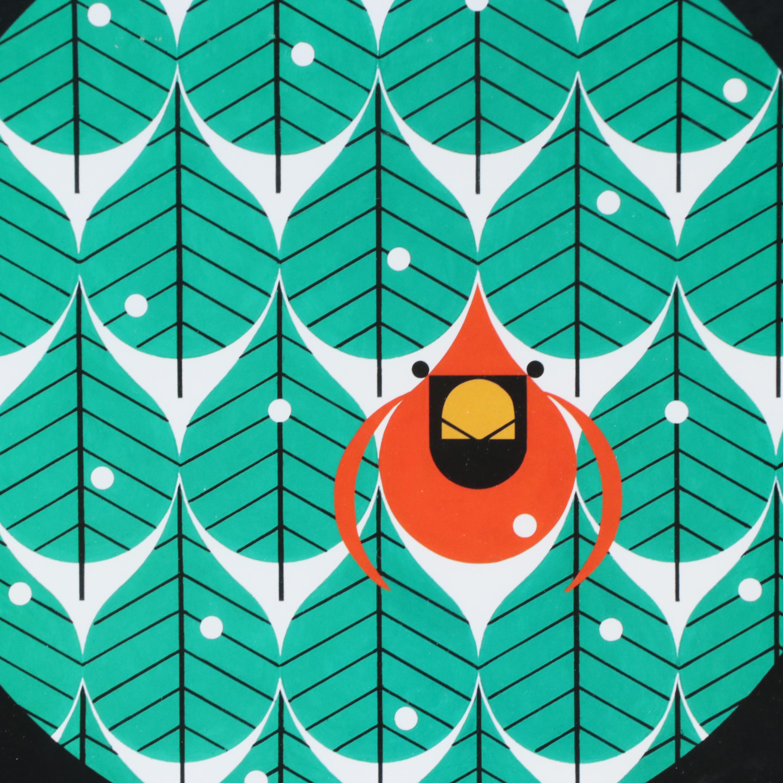 Charley Harper Offset Lithograph "Coniferous Cardinal," 2000 | EBTH