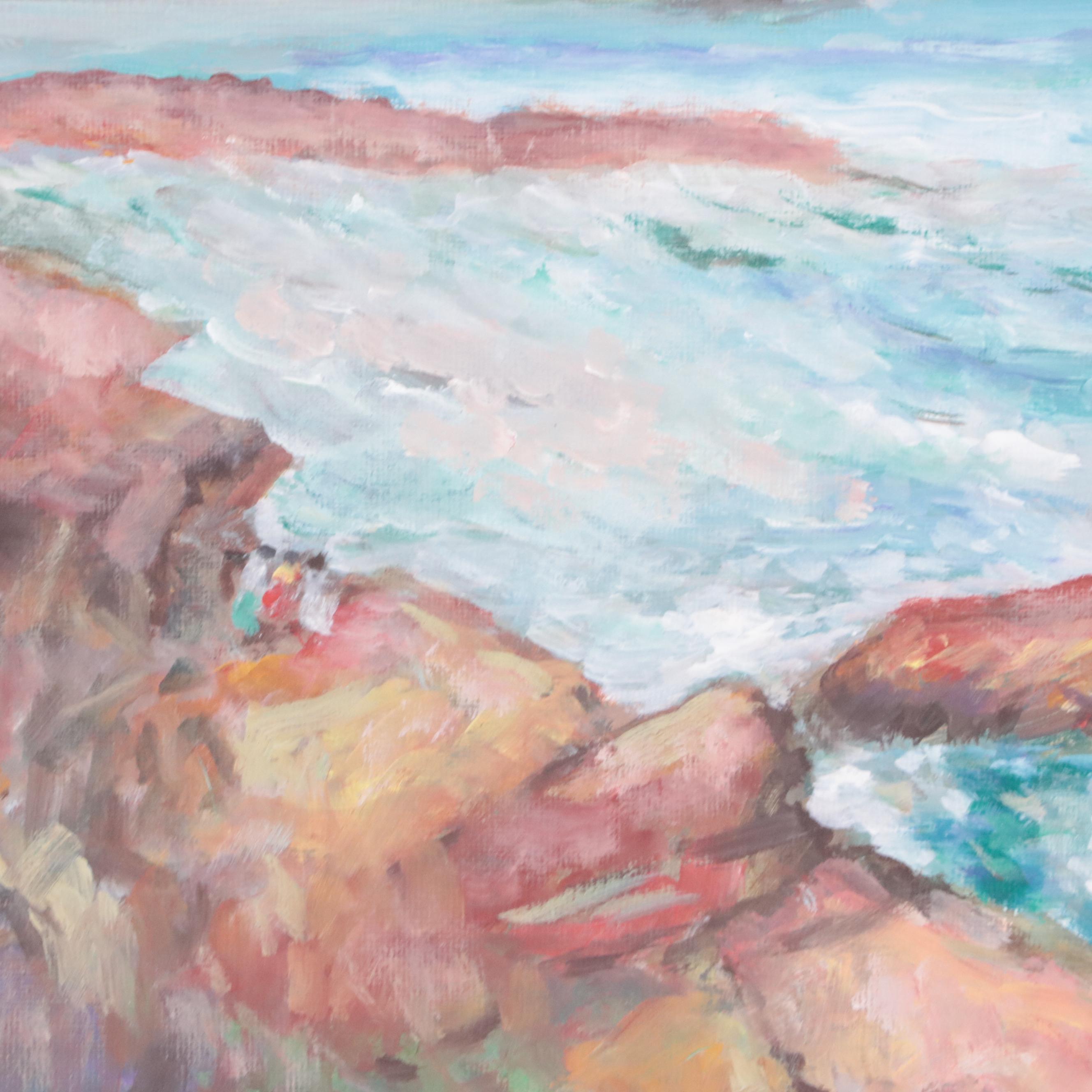 Robert Riddle-Baker Acrylic Painting After Edward Henry Potthast, 2021 ...