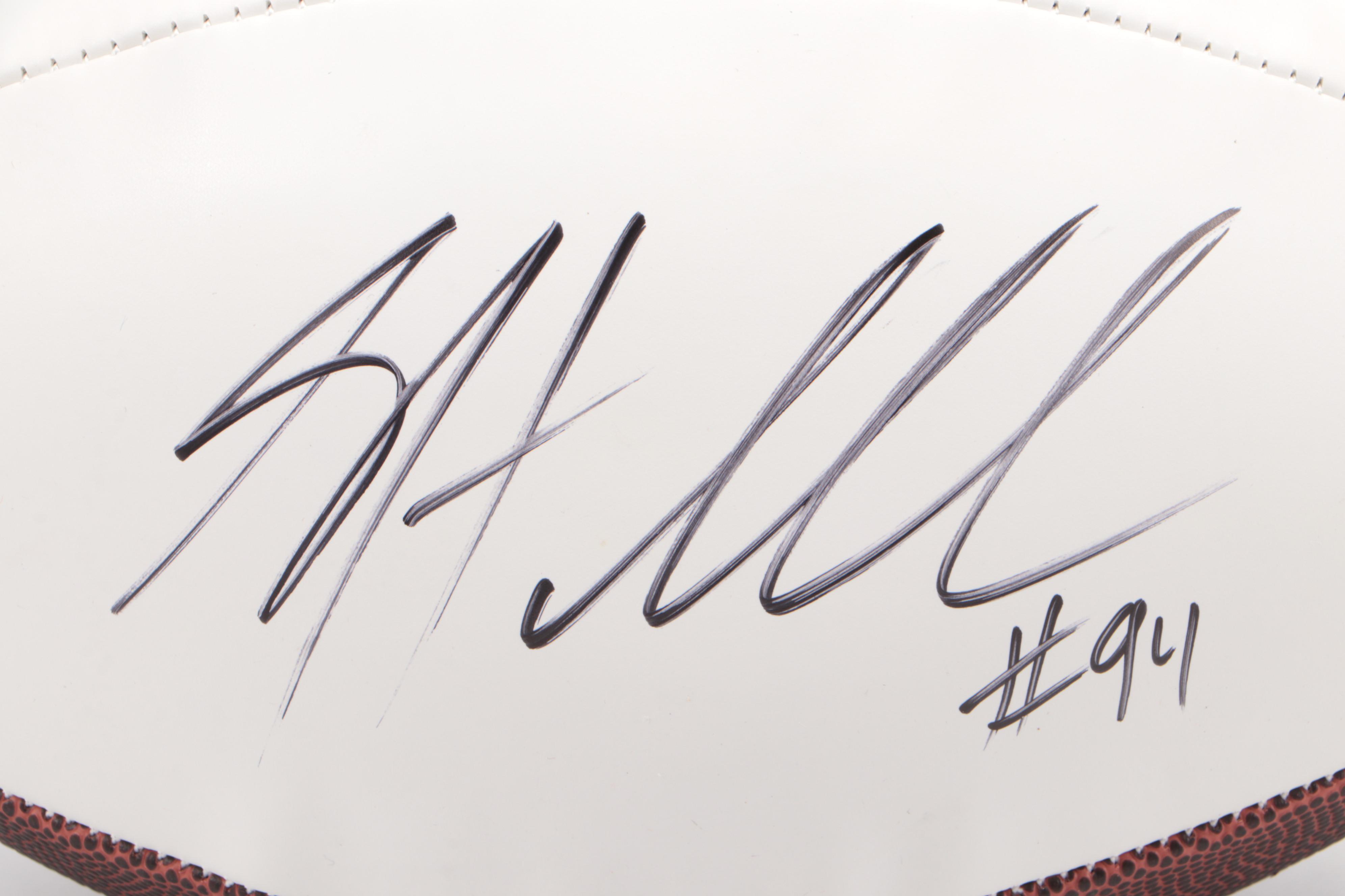 Sam Hubbard Signed Cincinnati Bengals Wilson Football with Display | EBTH