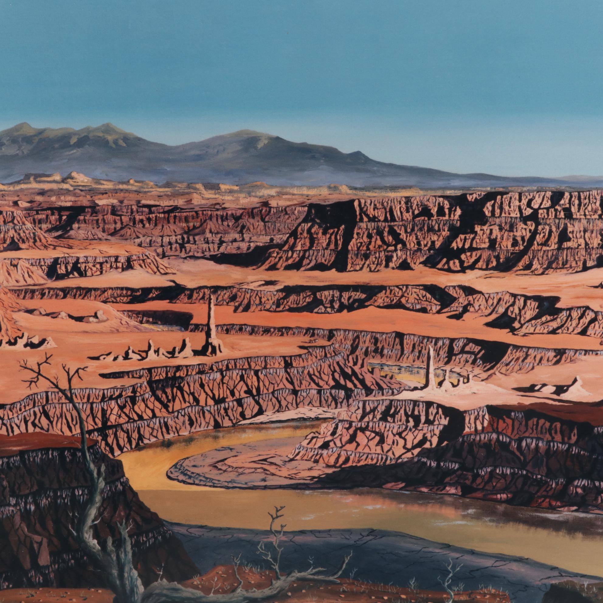 Dean Purdy Close Landscape Giclées Including "Girl On The Beach," Late ...