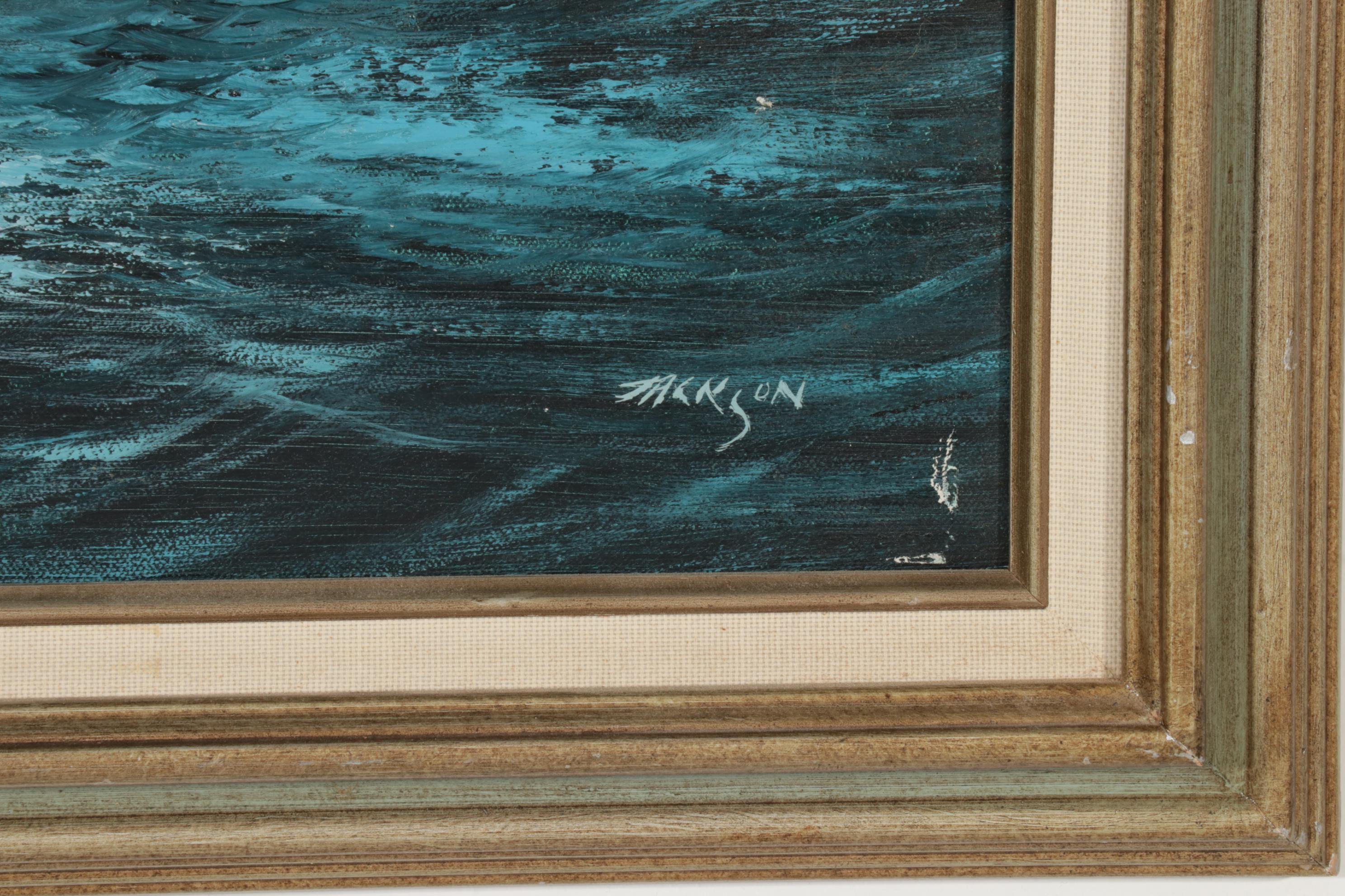 Hewitt R. Jackson Maritime Oil Painting, Mid to Late 20th Century | EBTH