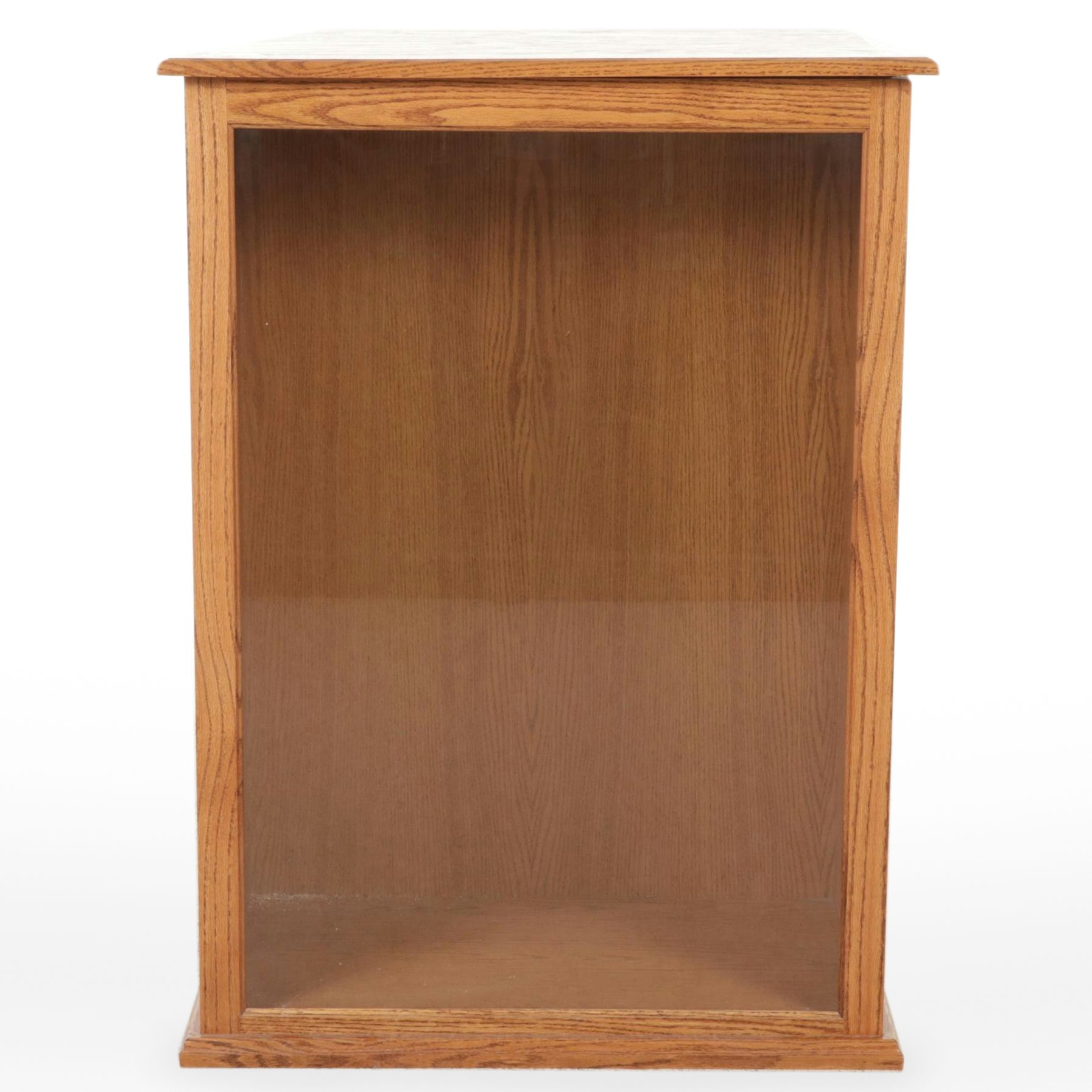 Oak Illuminated Display Case, 21st Century | Everything But The House