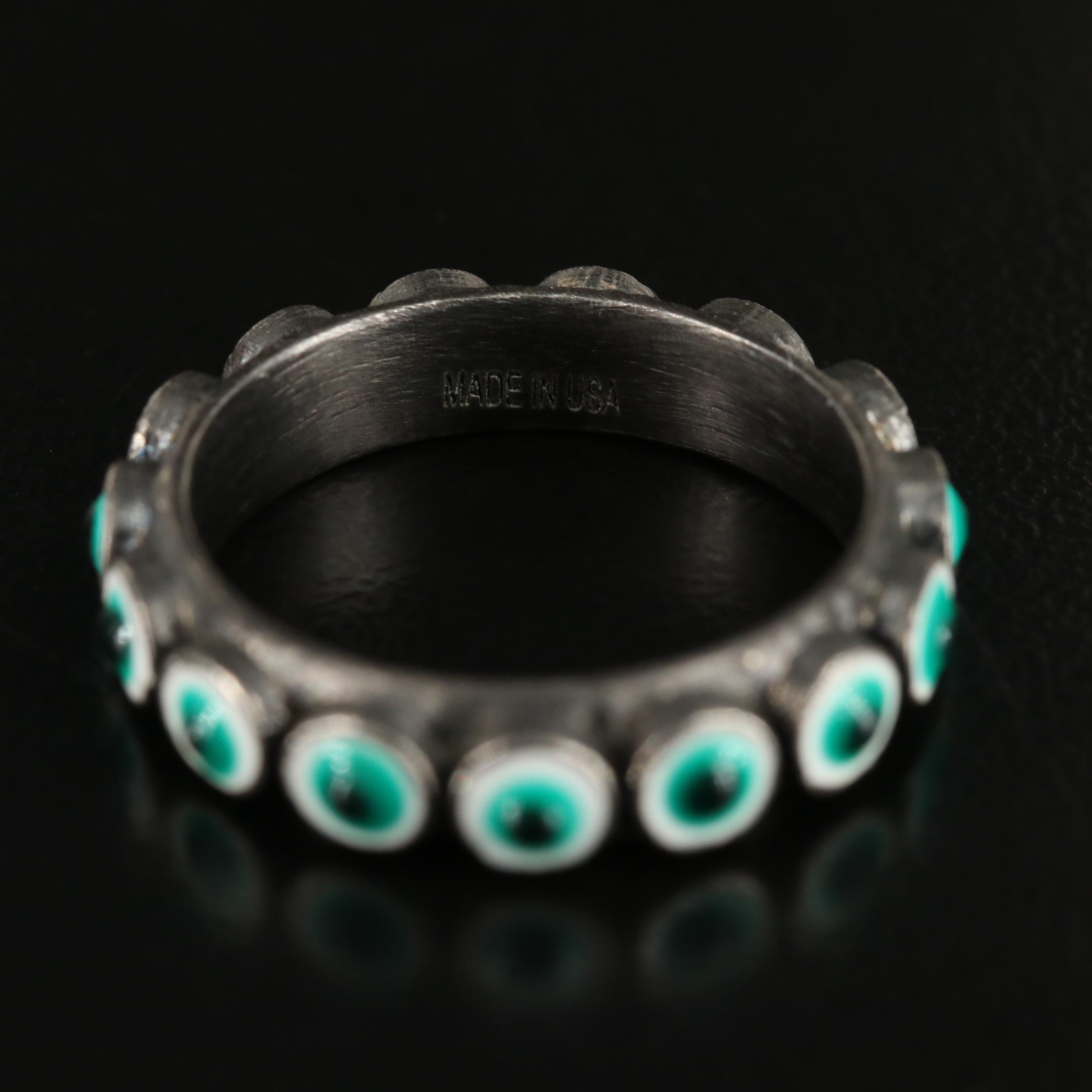 Armenta Sterling Enamel Evil Eye Band | EBTH