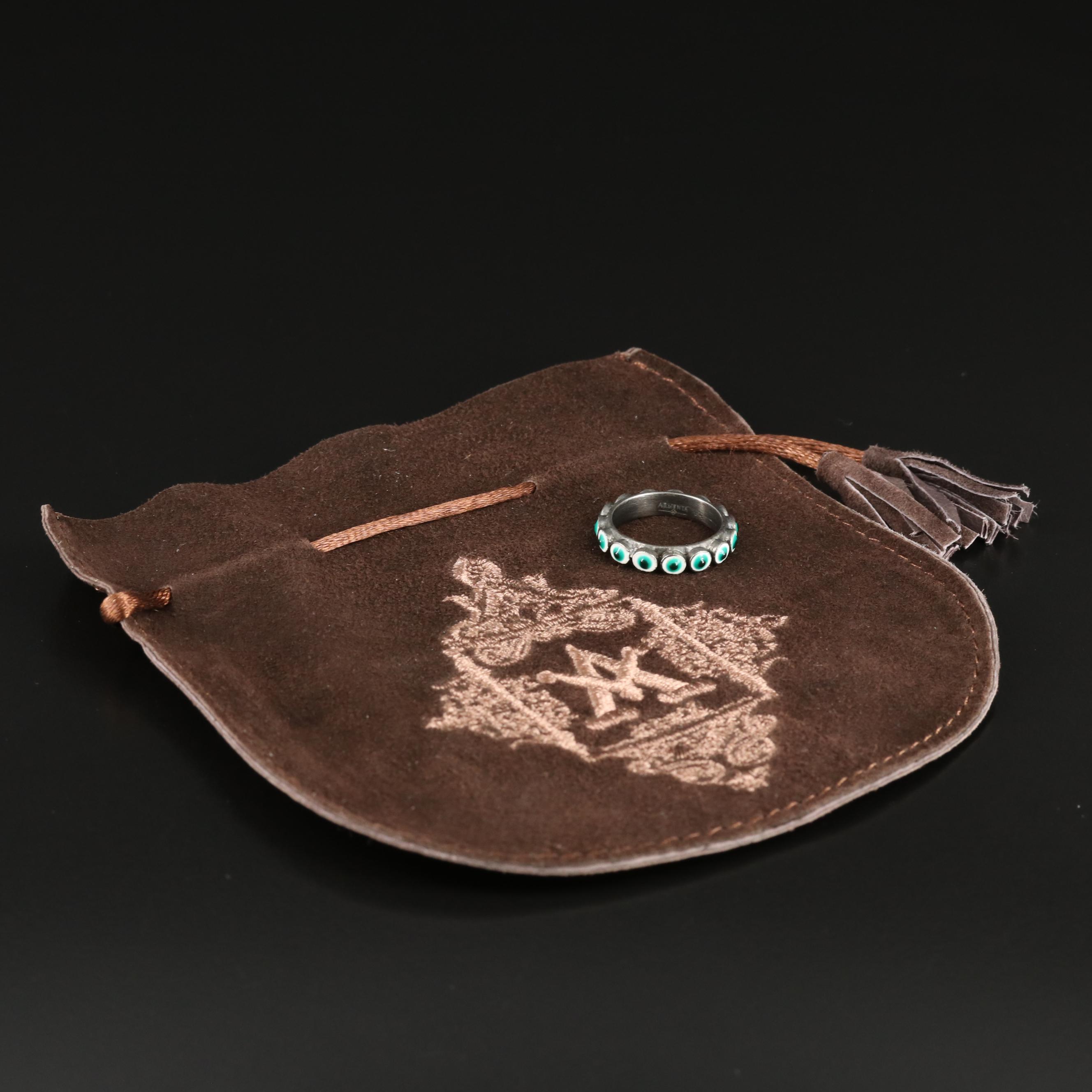 Armenta Sterling Enamel Evil Eye Band | Everything But The House