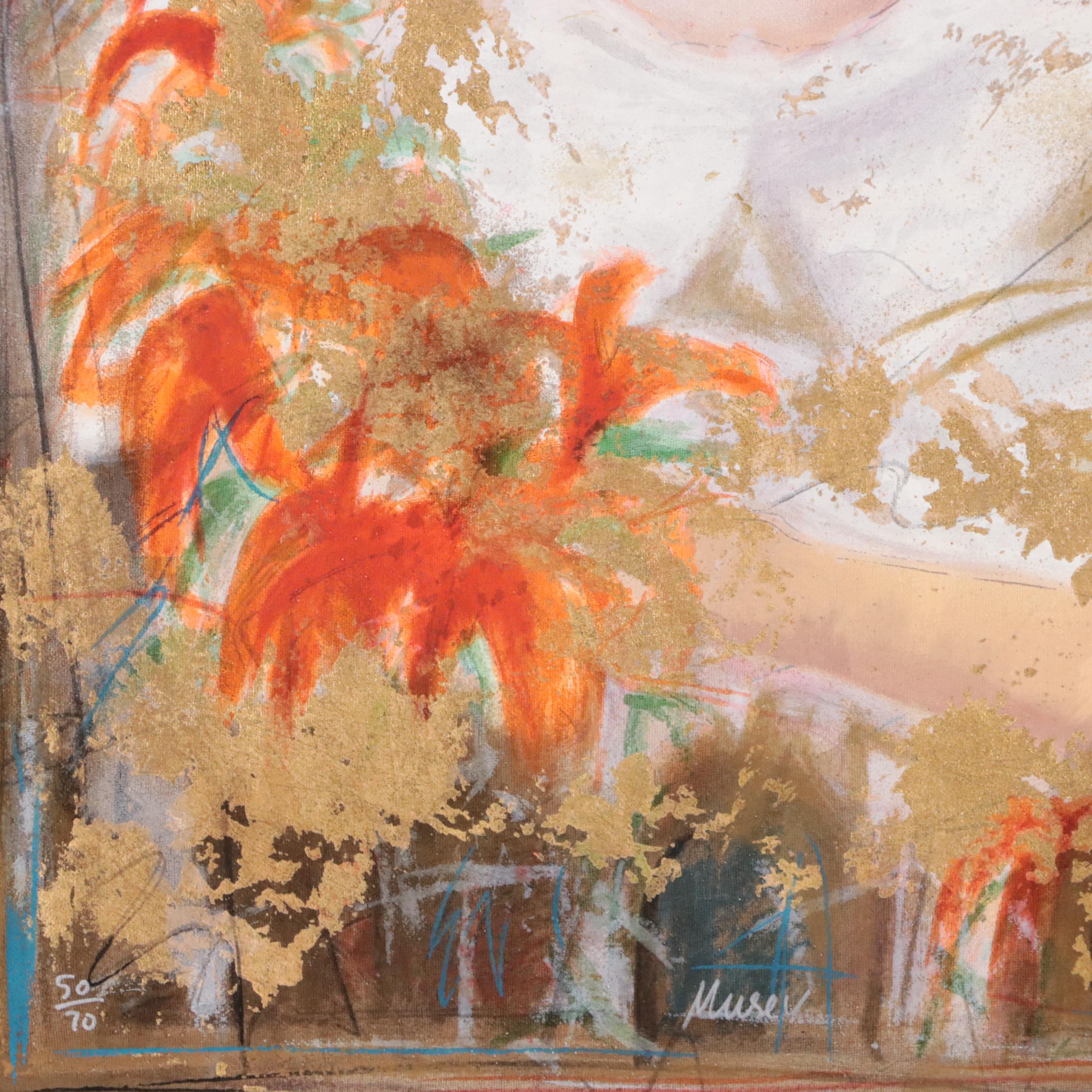 Janet Treby Serigraph "Muse V," 1997 | Everything But The House