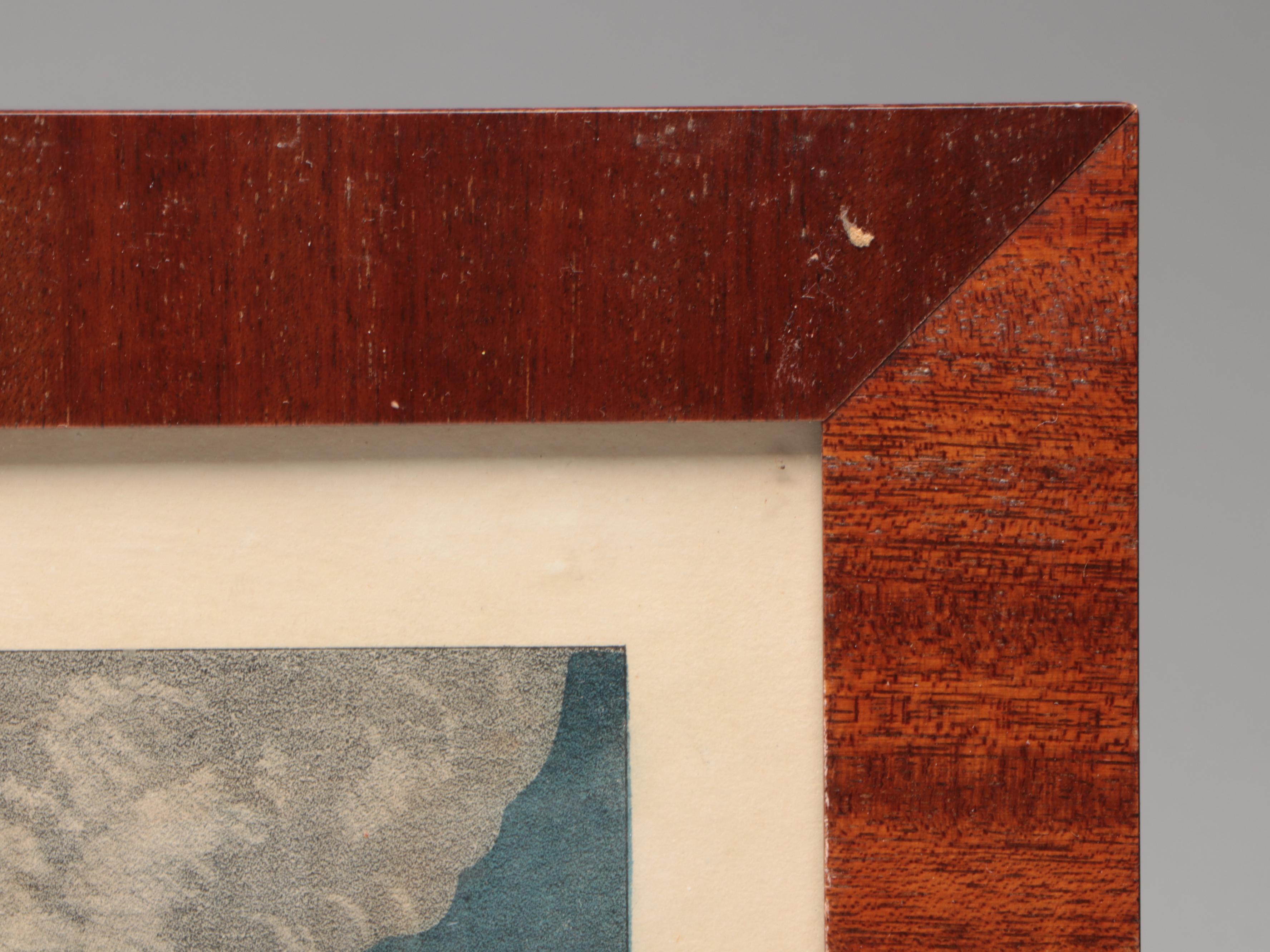 Currier and Ives Hand-Colored Lithograph "Terrible Collision...", 1880 ...