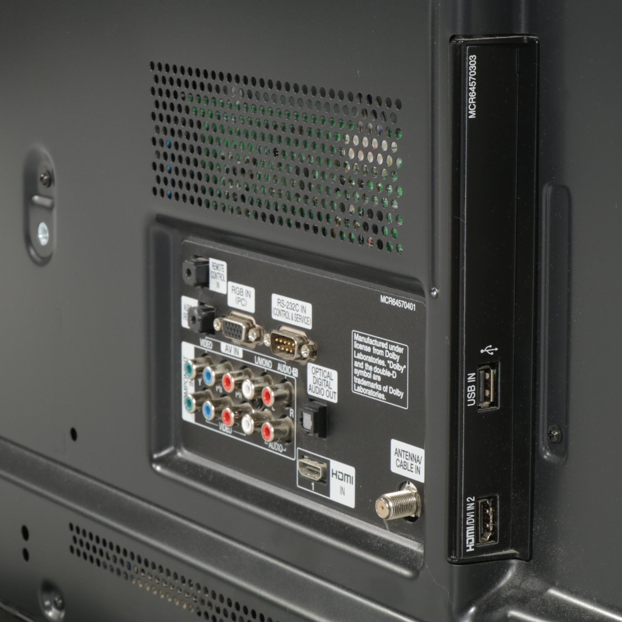 LG 50" Plasma Television on Stand | EBTH