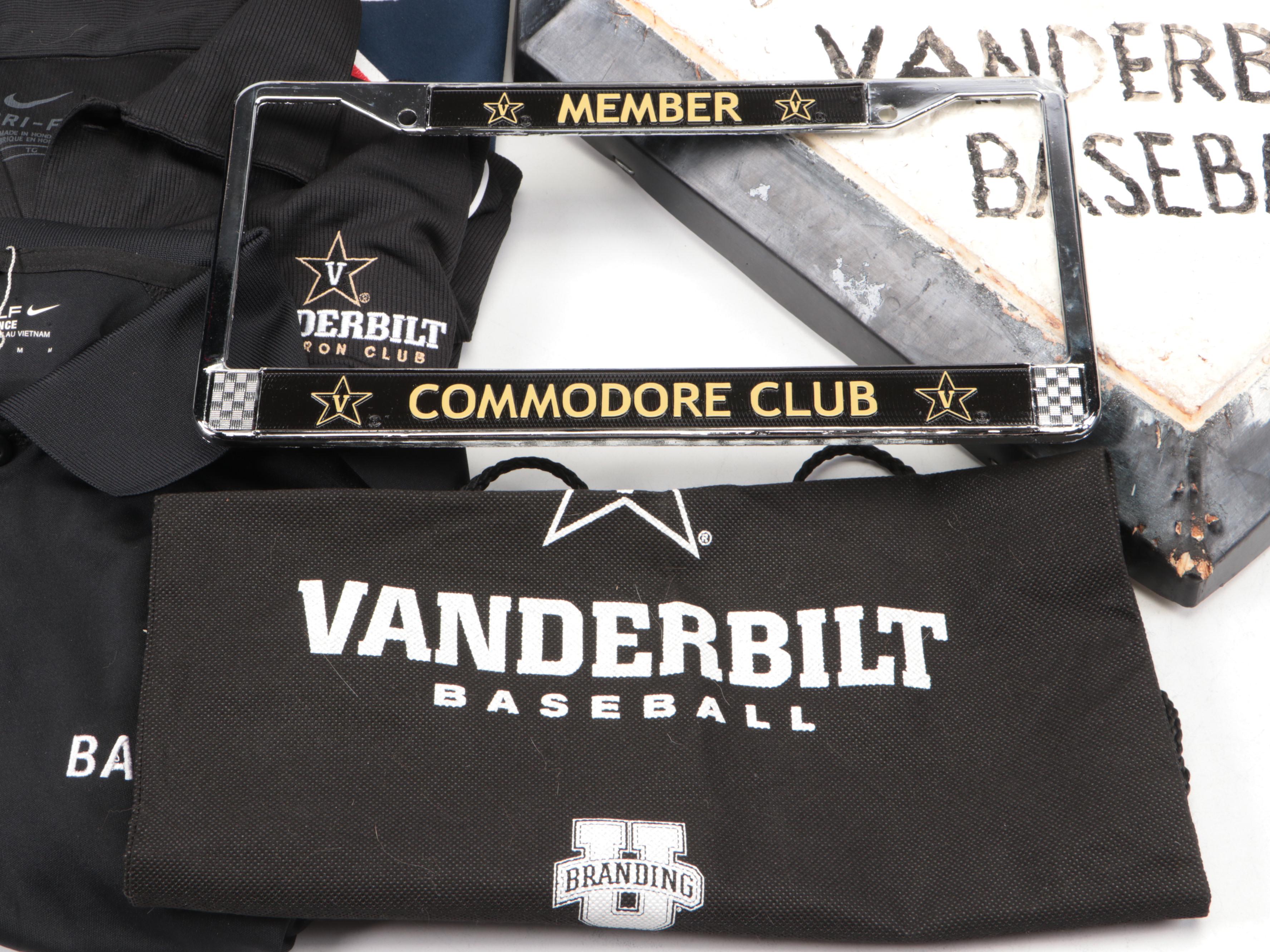 Vanderbilt Baseball Team-Signed Wooden Home Plate with Jersey and More ...