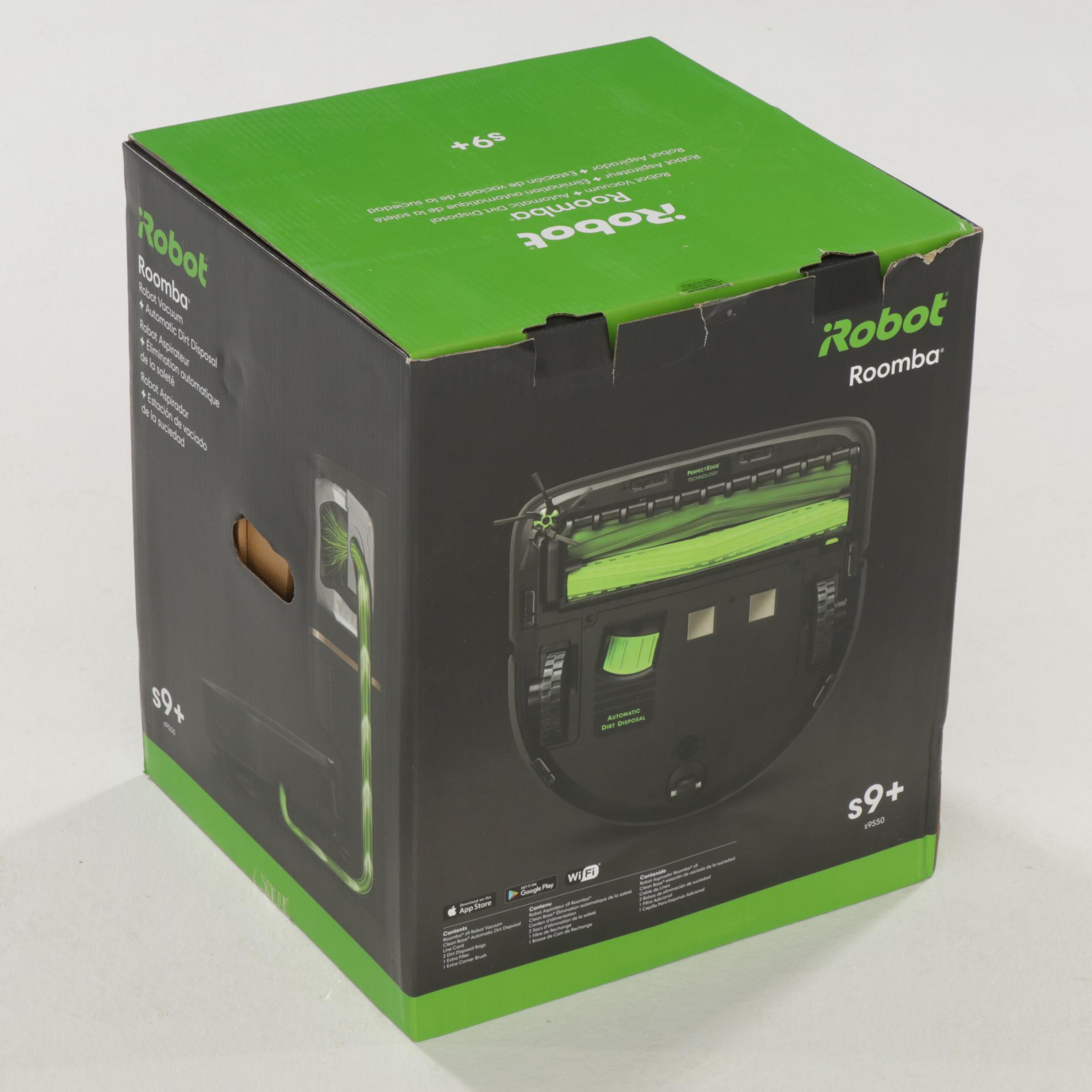 iRobot Roomba S9+ Self-Emptying Robot Vacuum with Clean Base Stand | EBTH