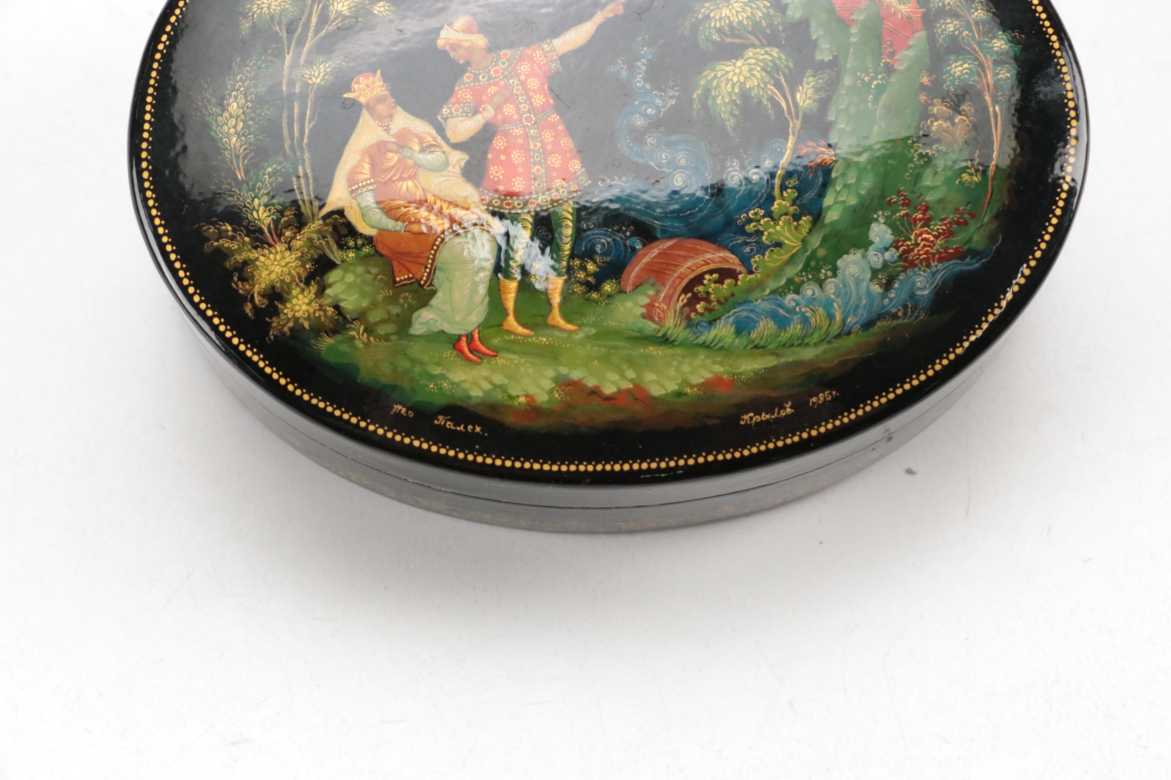 Russian Fedoskino and Palekh Lacquerware Boxes | Everything But The House