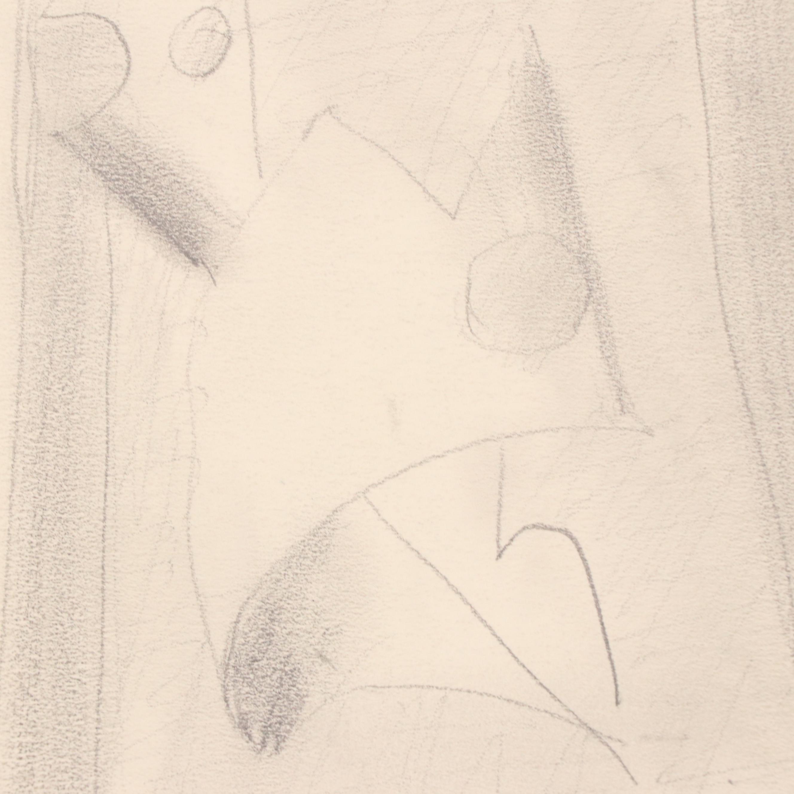 Charles Ragland Bunnell Abstract Graphite Drawings, Mid-20th Century | EBTH