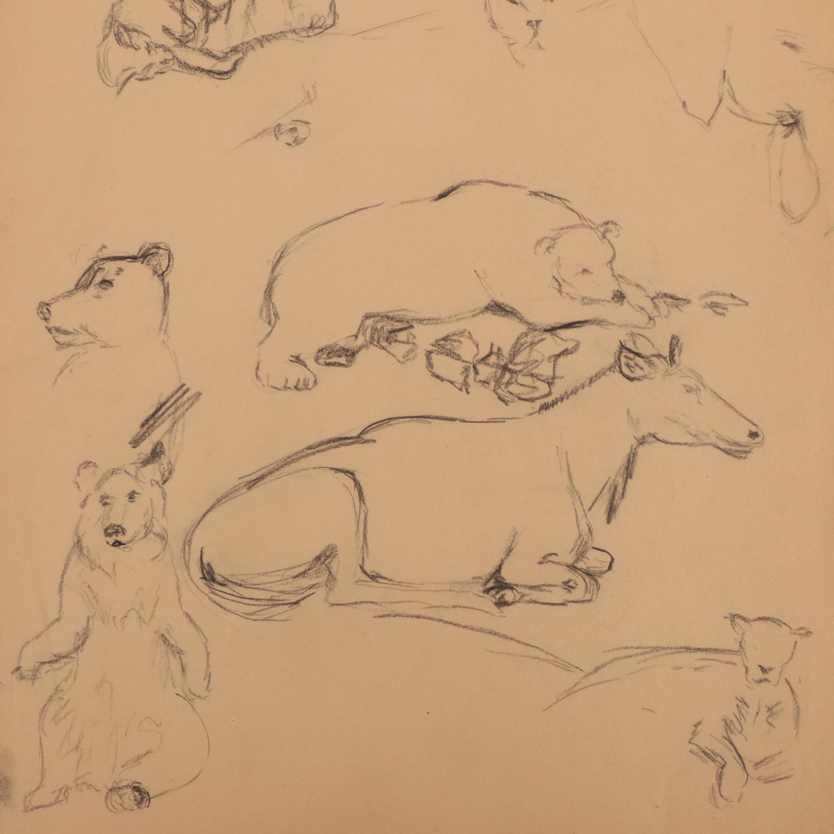 Deborah Kriger Figurative Graphite and Ink Sketches | EBTH