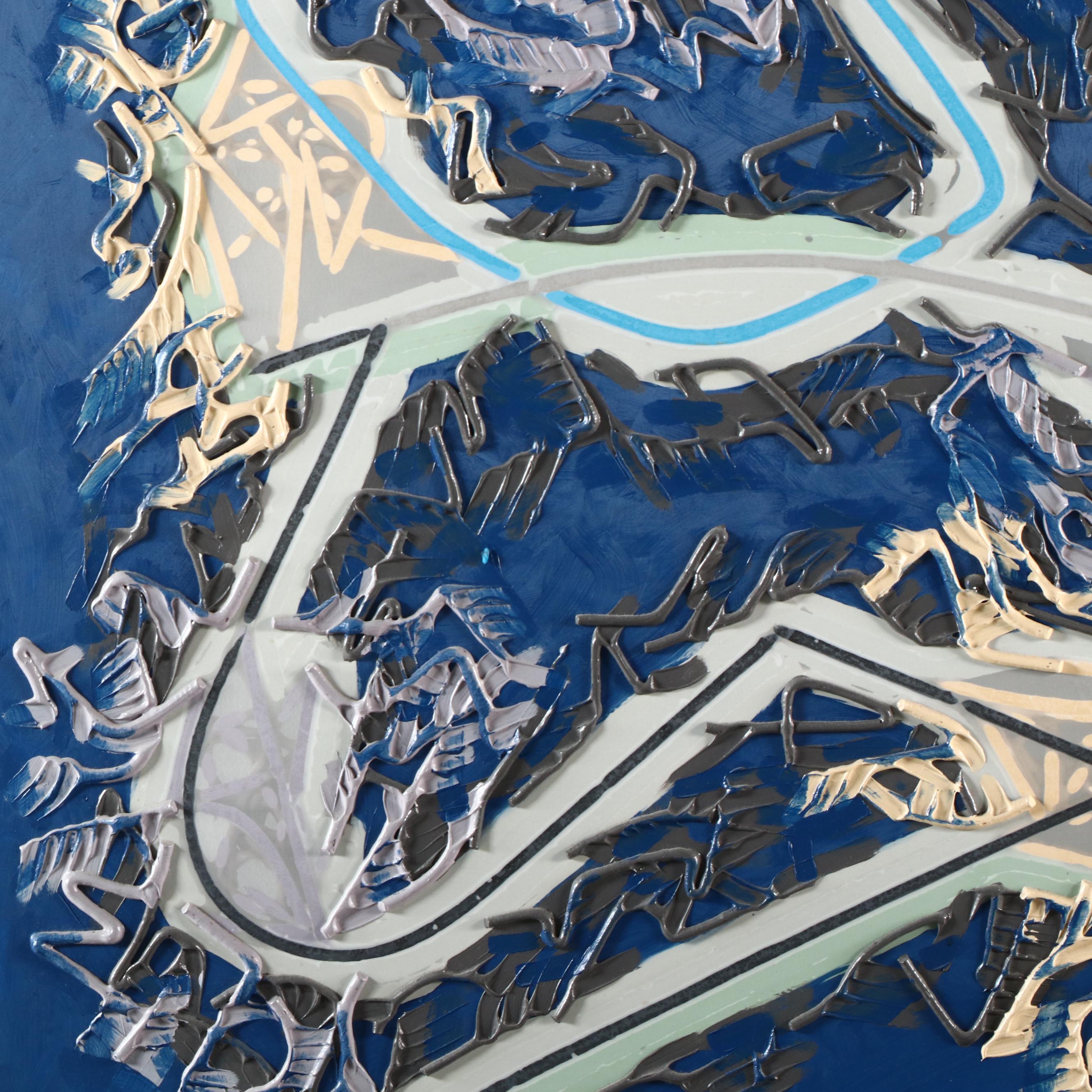 Chris Darton Large-Scale Abstract Acrylic Painting, 1979 | Everything ...